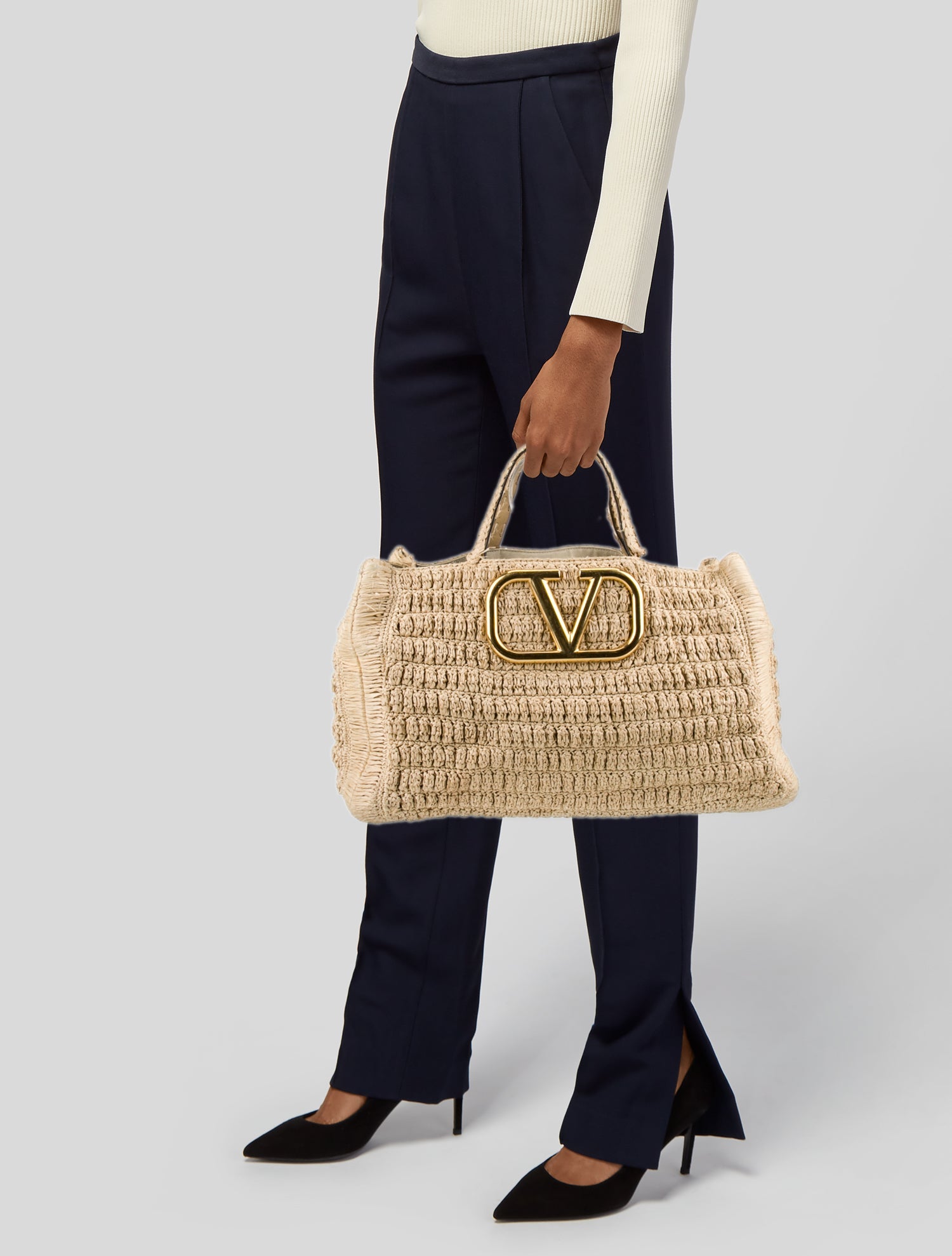 Chanel Raffia Basket Tote - Pink Totes, Handbags - CHA1197630 | The ...