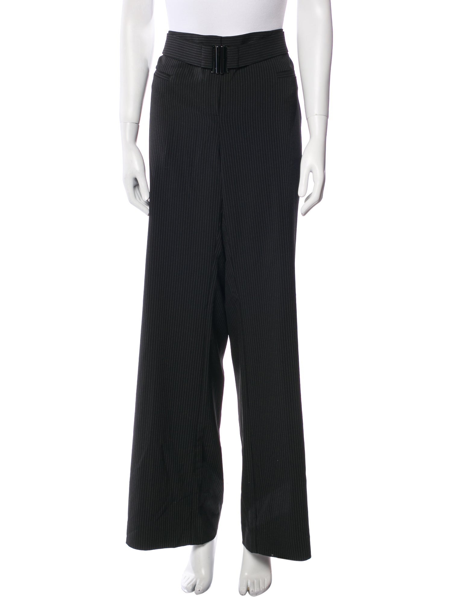 Reformation x Camille Rowe Wide Leg Pants - Black, 11.25" Rise Pants ...