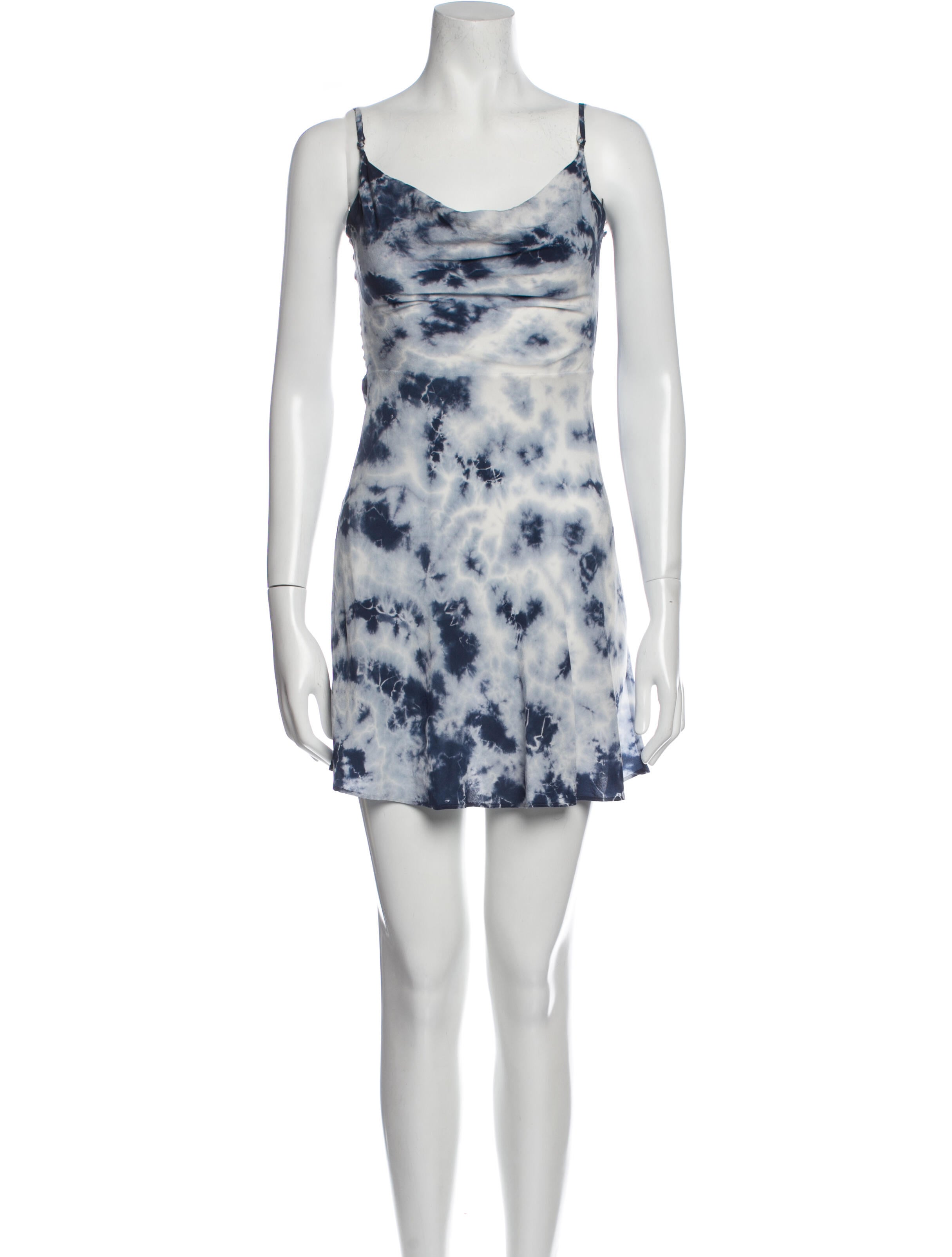 Réalisation Par Silk Mini Dress - Blue Dresses, Clothing - WREAL27817 ...
