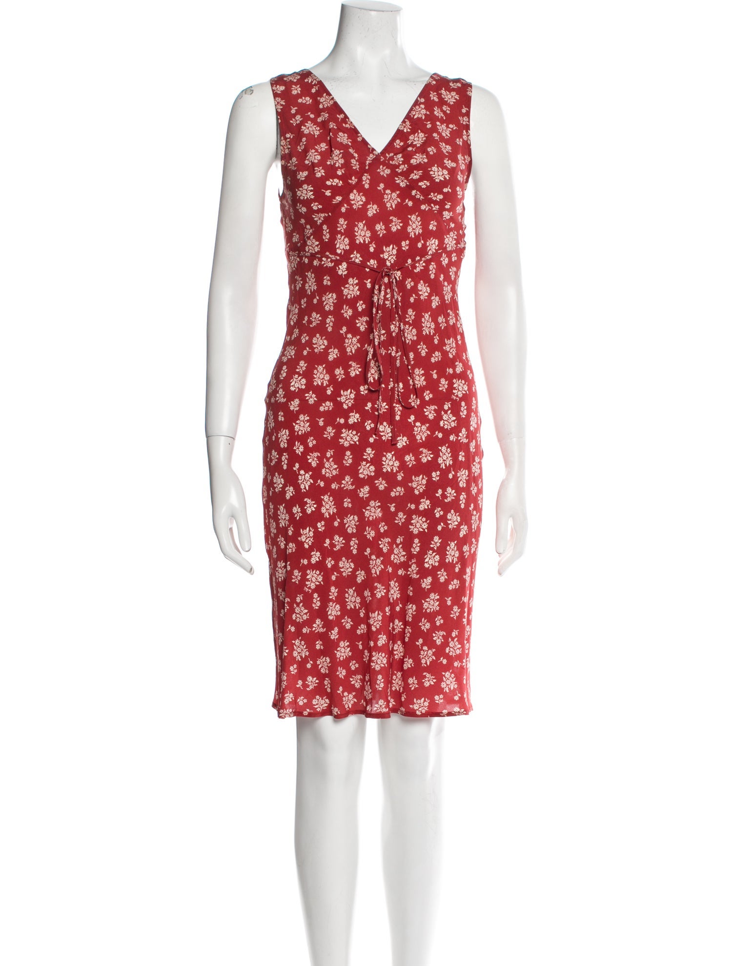 Réalisation Par Floral Print Midi Length Dress - Orange Dresses ...