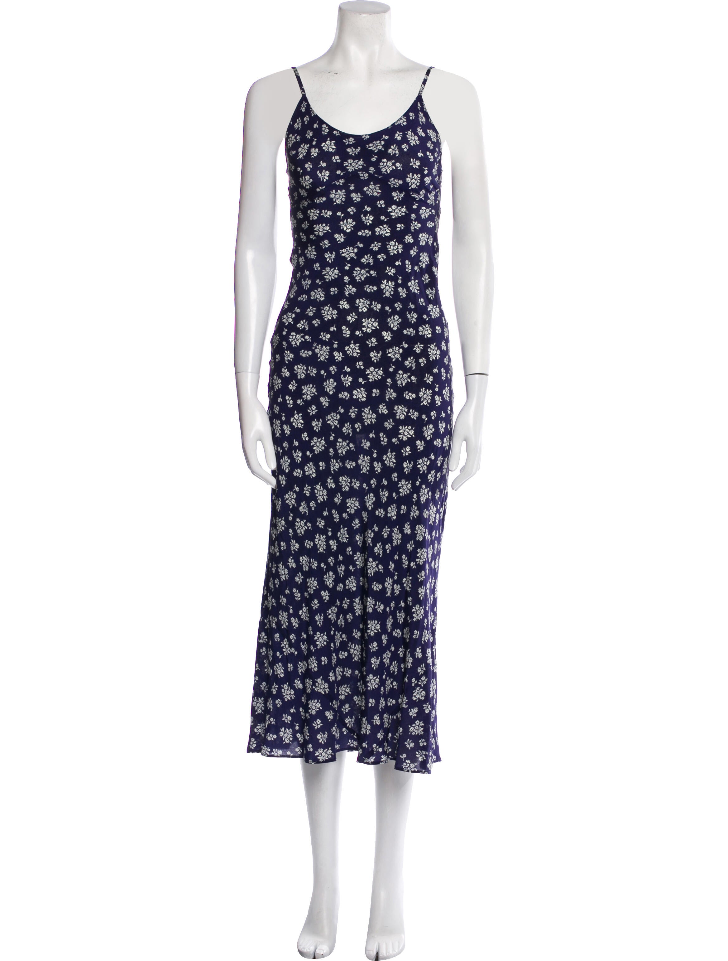 Réalisation Par Silk Long Dress - Blue Dresses, Clothing - WREAL34915 ...