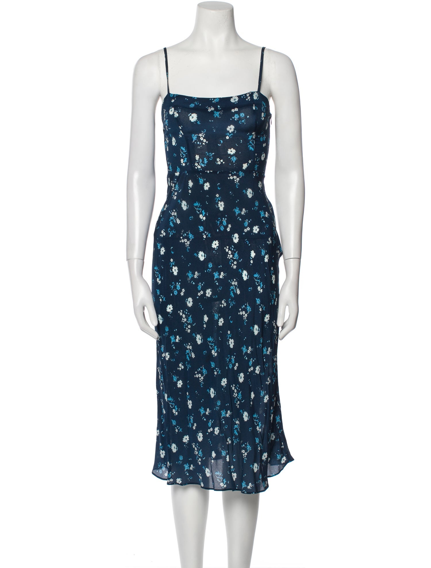 Réalisation Par Silk Midi Length Dress - Blue Dresses, Clothing ...