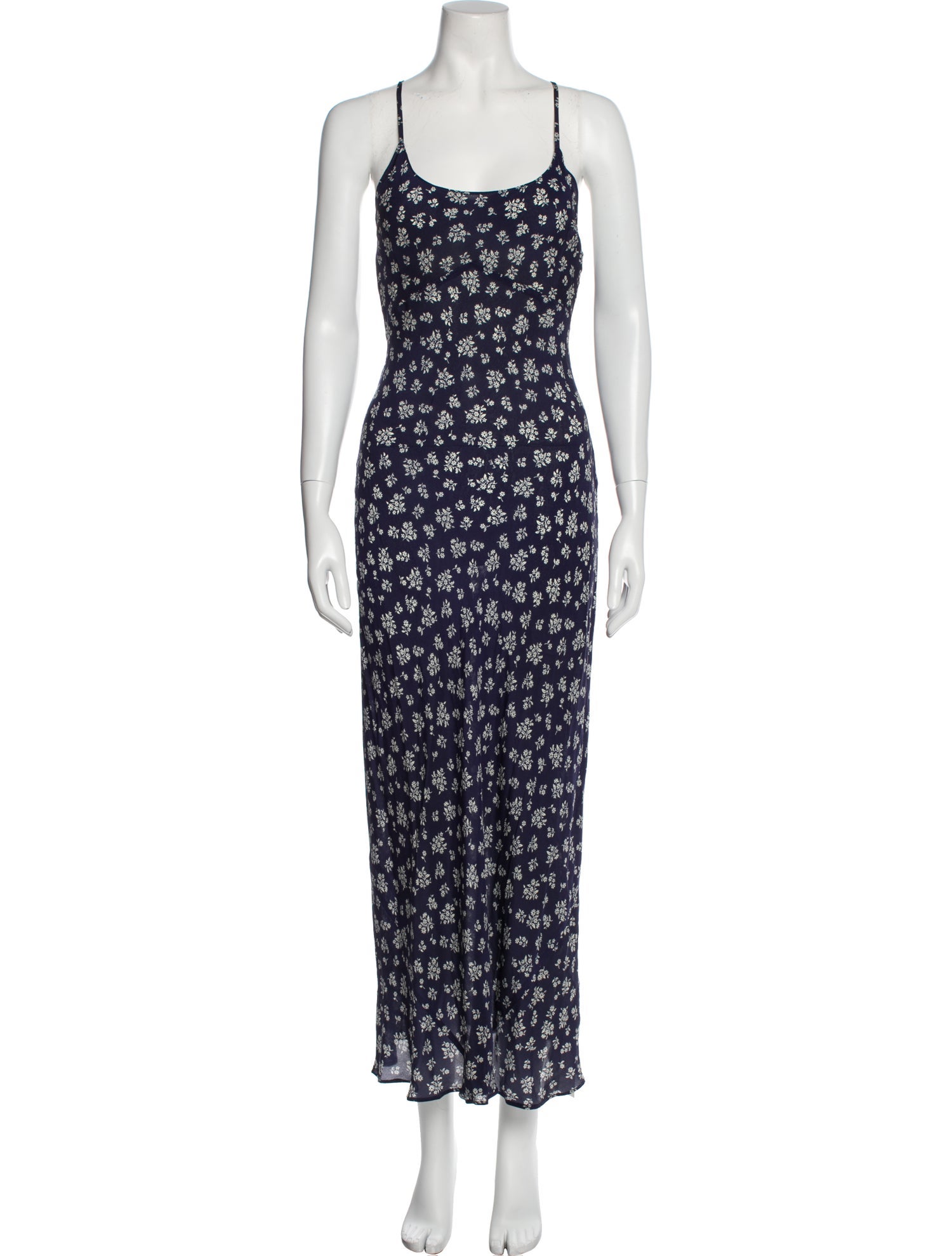 Réalisation Par Silk Long Dress - Blue Dresses, Clothing - WREAL35745 ...