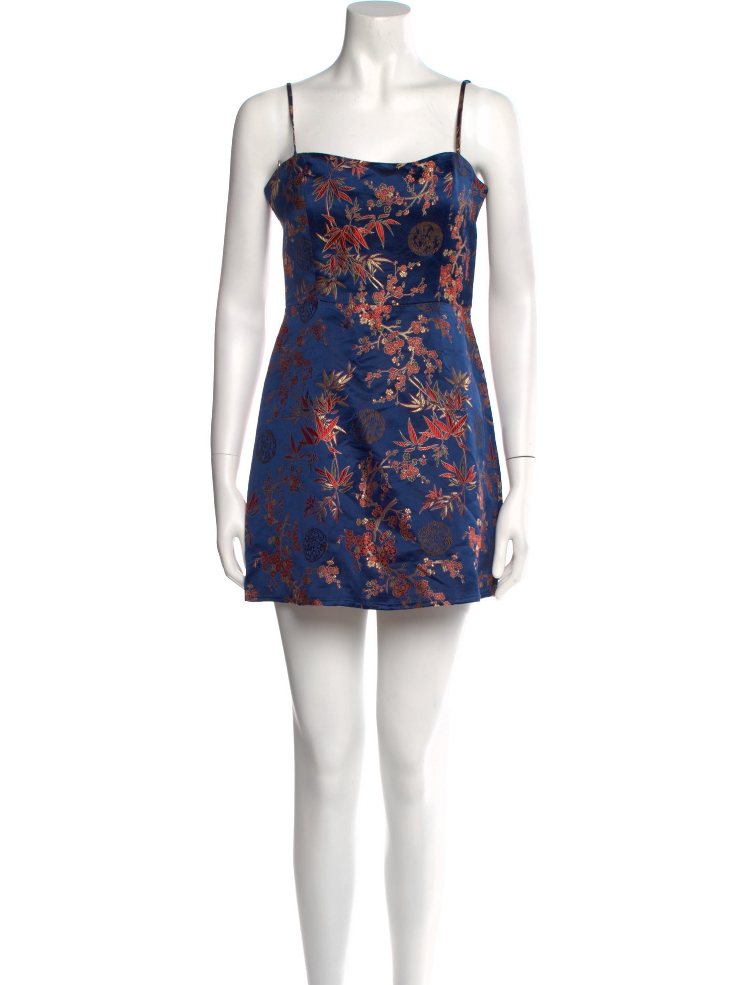 Réalisation Par Silk Mini Dress - Blue Dresses, Clothing - WREAL35967 ...
