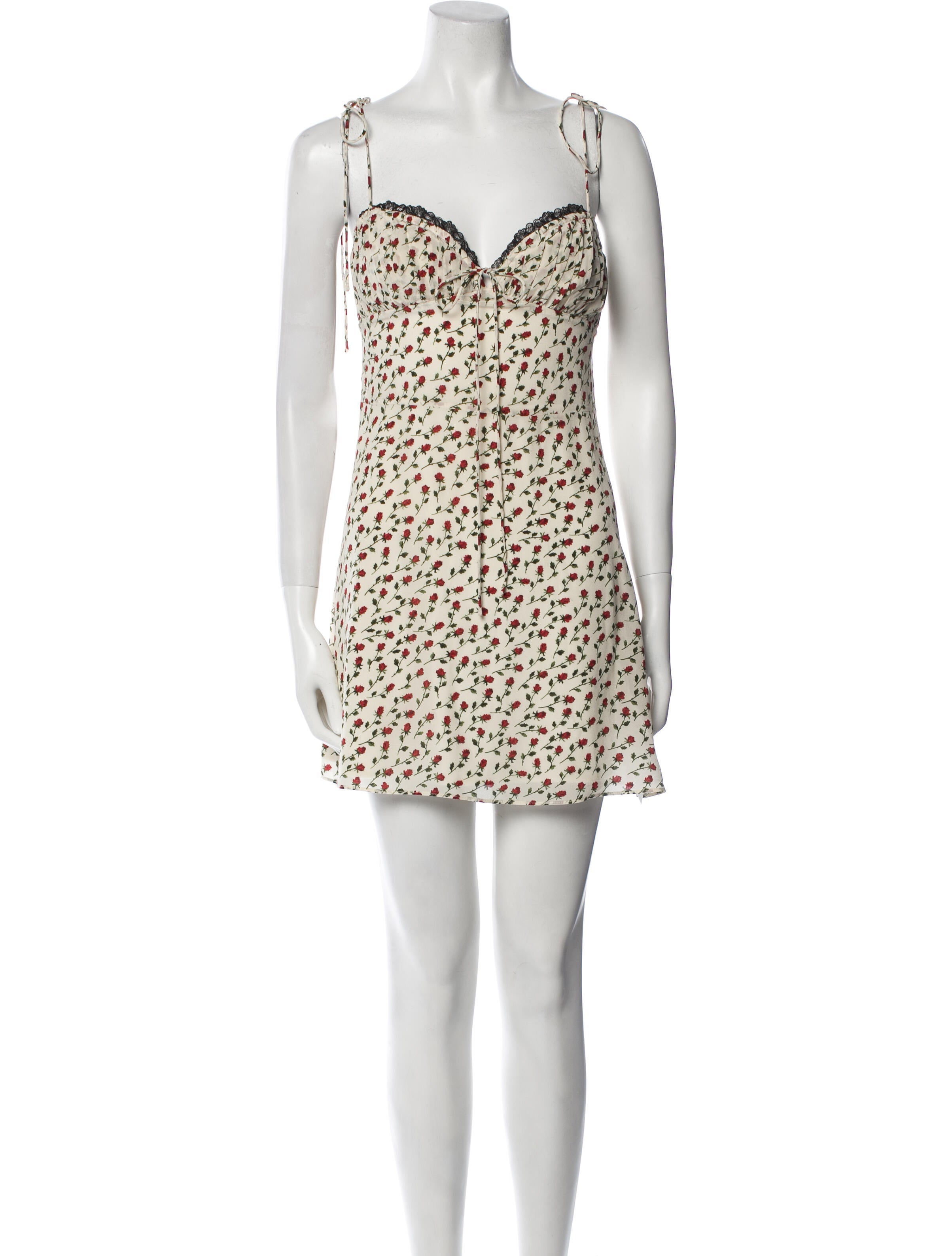 Réalisation Par Silk Mini Dress - Red Dresses, Clothing - WREAL34912 ...