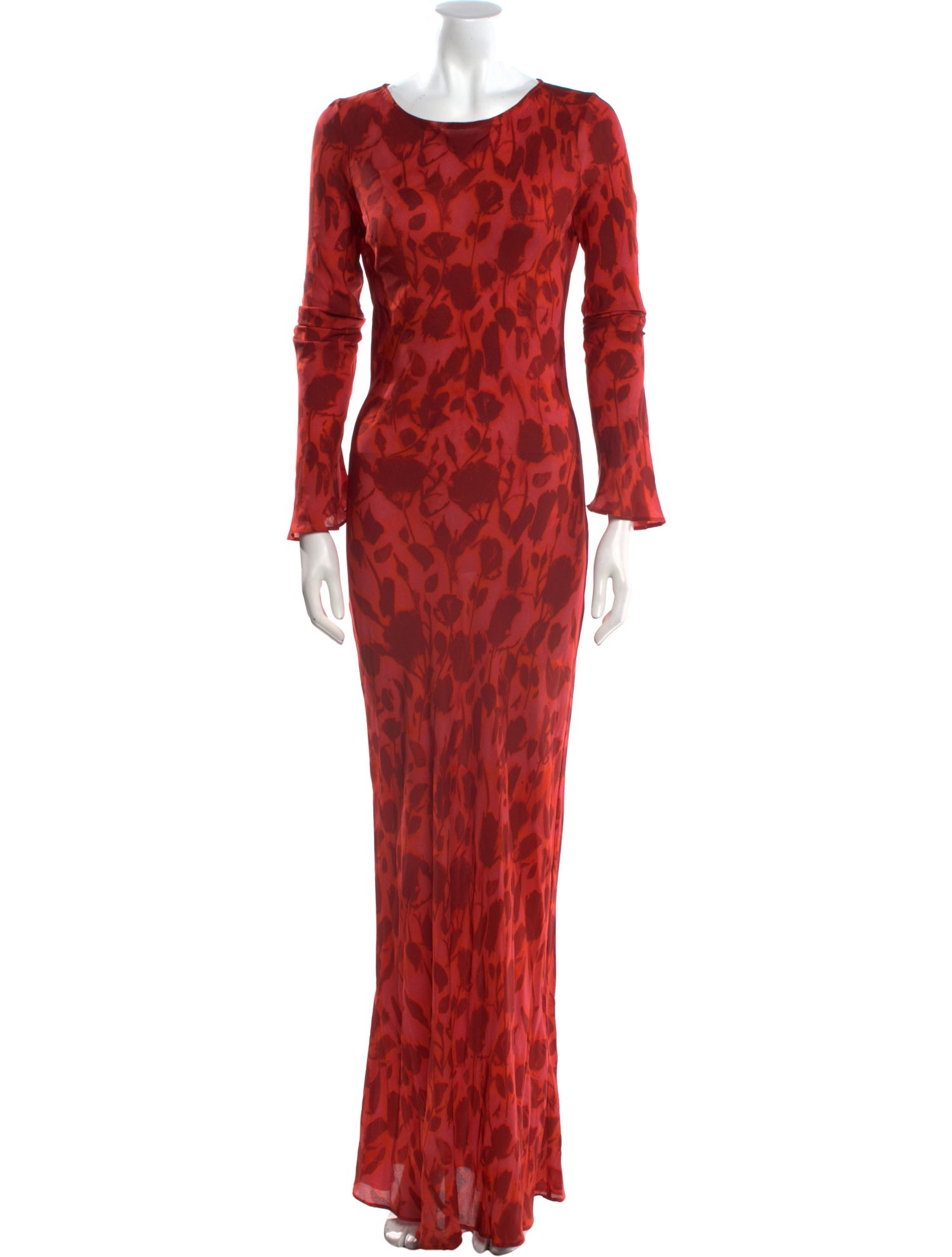 Réalisation Par Silk Long Dress - Red Dresses, Clothing - WREAL37286 ...