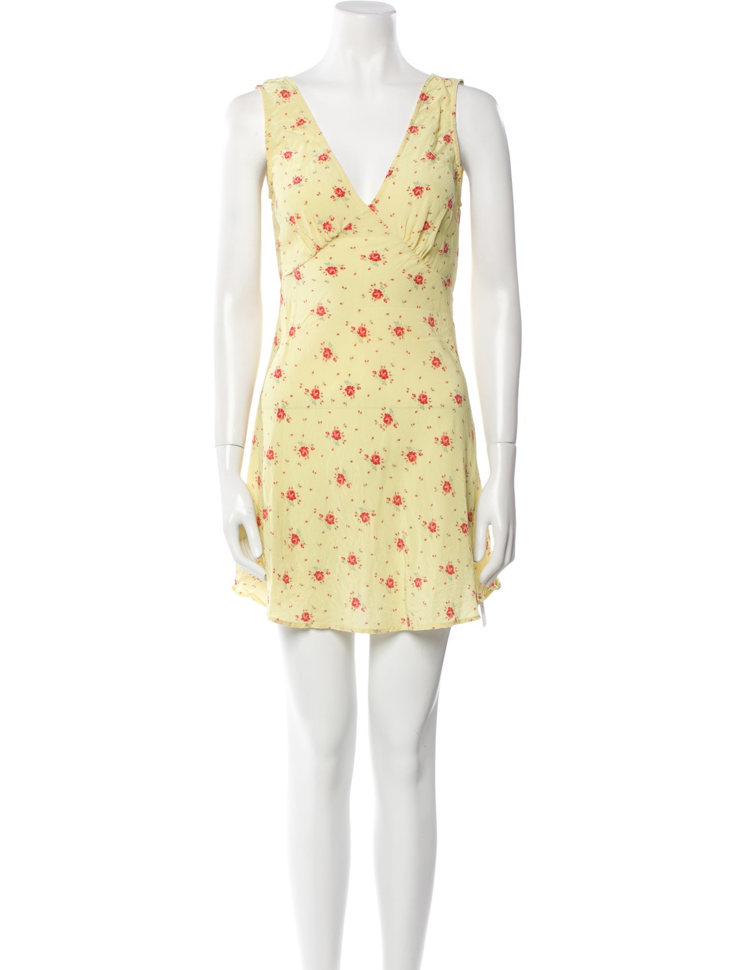 Réalisation Par Silk Mini Dress - Yellow Dresses, Clothing - WREAL38063 ...
