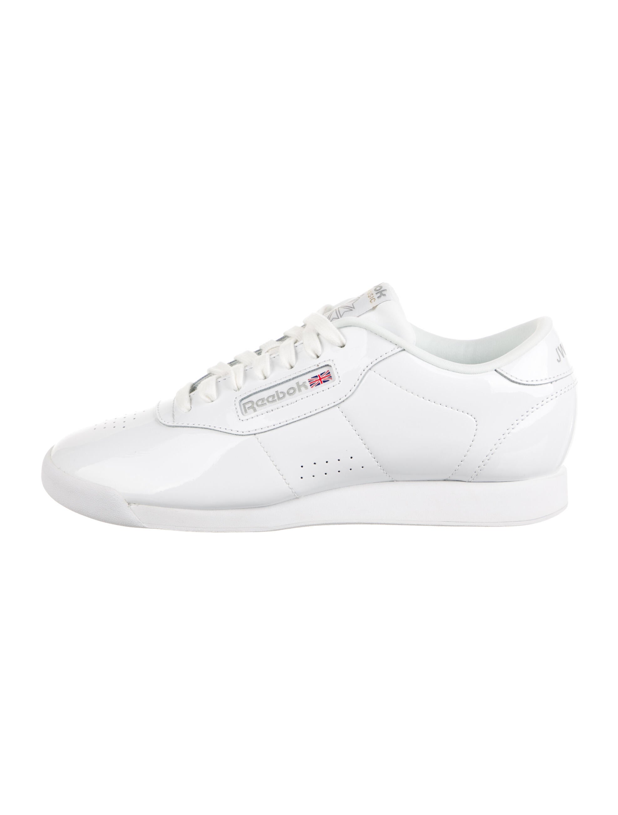 Reebok Patent Leather Sneakers - White Sneakers, Shoes - WREEB22722 ...