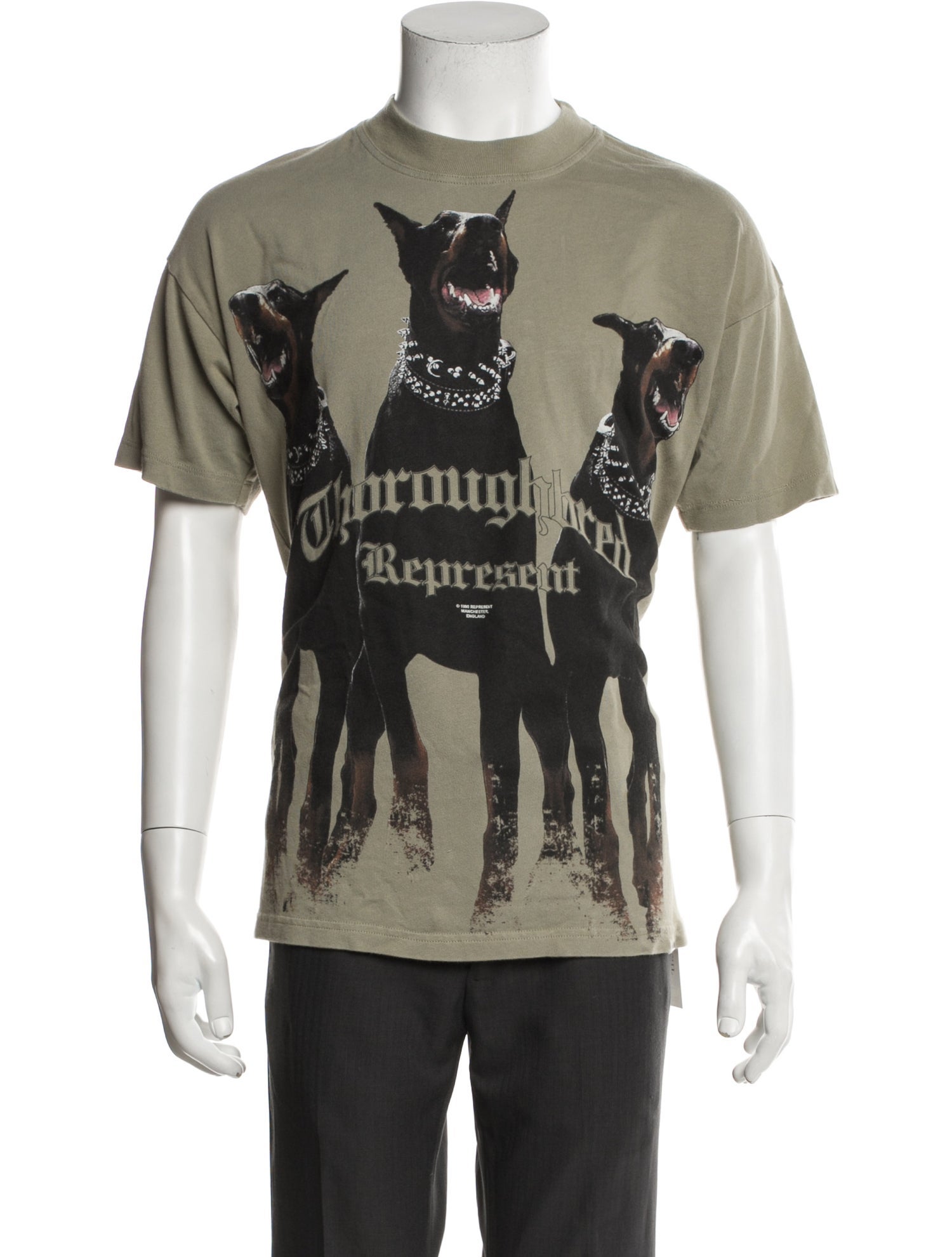 Represent Graphic Print Crew Neck T-Shirt - Green T-Shirts, Clothing ...