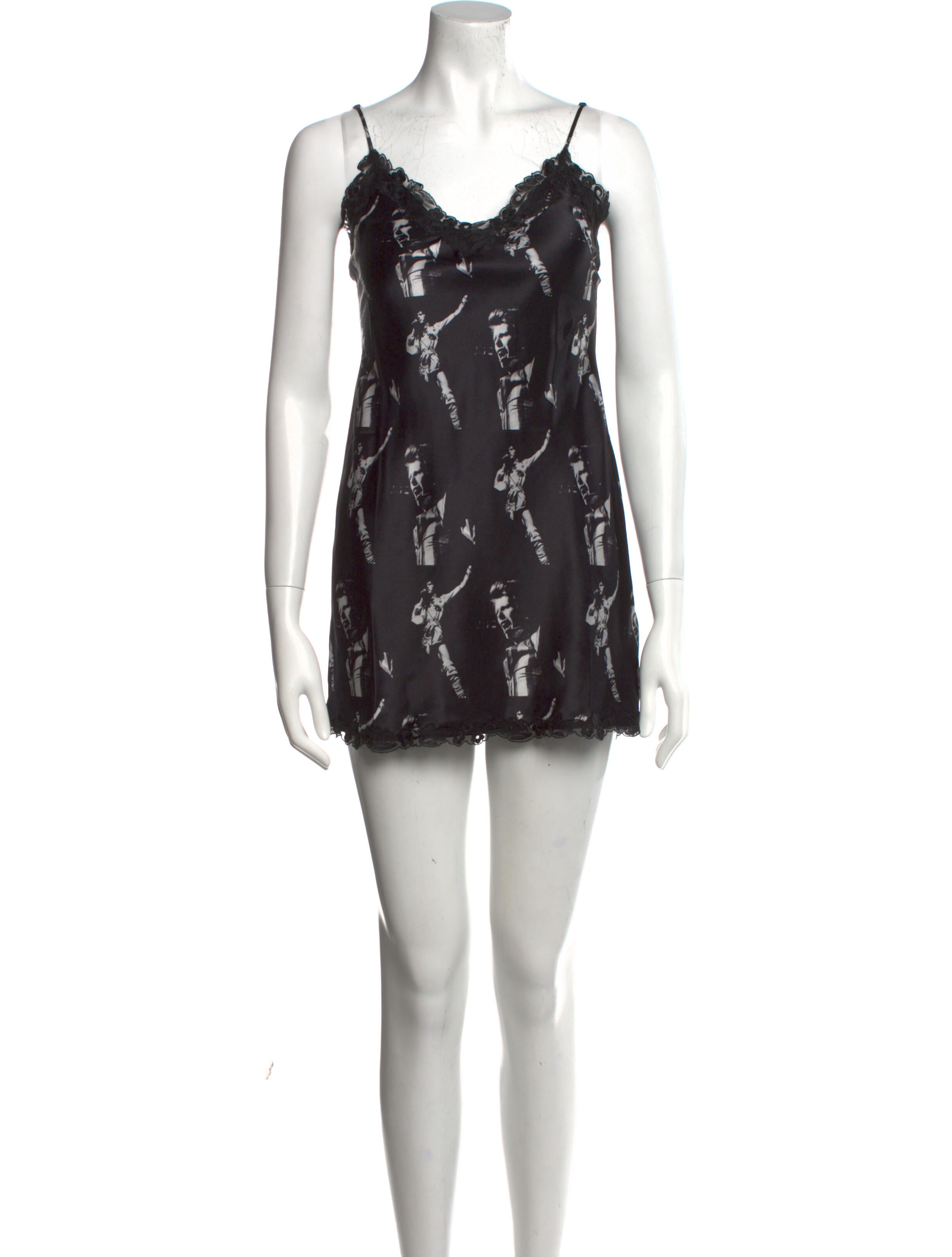 Réalisation Par x David Bowie Silk Mini Dress w/ Tags - Black Dresses ...