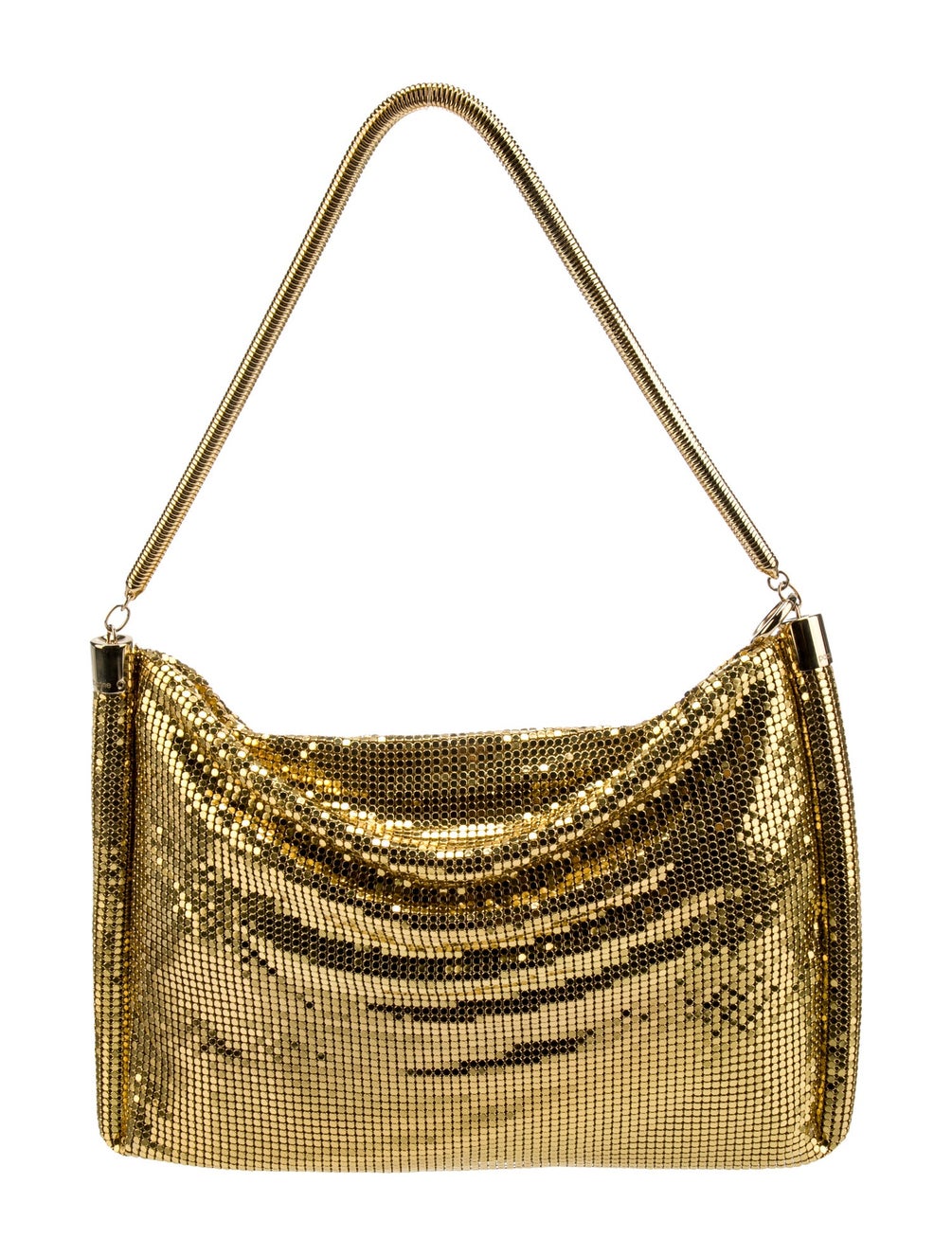 Paco Rabanne Metallic Chain Link Handle Bag w/Tags - Gold Handle Bags ...