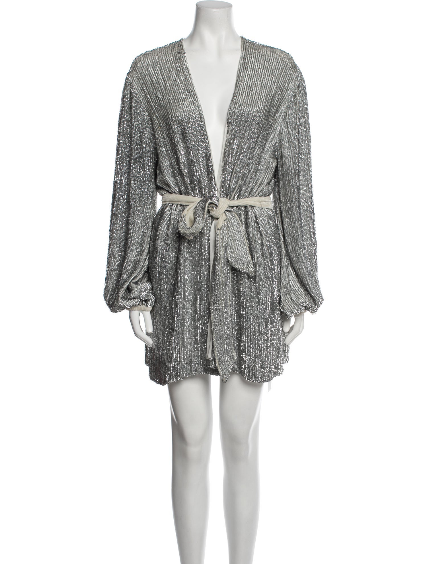 Retrofête V-Neck Mini Dress - Neutrals Dresses, Clothing - WRETO35318 ...