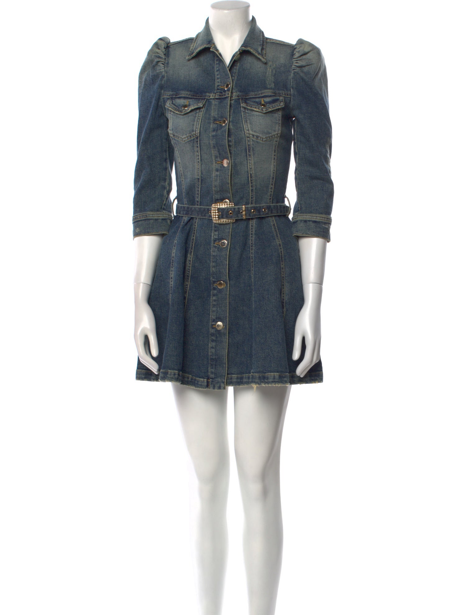 Retrofête Mini Dress - Blue Dresses, Clothing - WRETO43376 | The RealReal