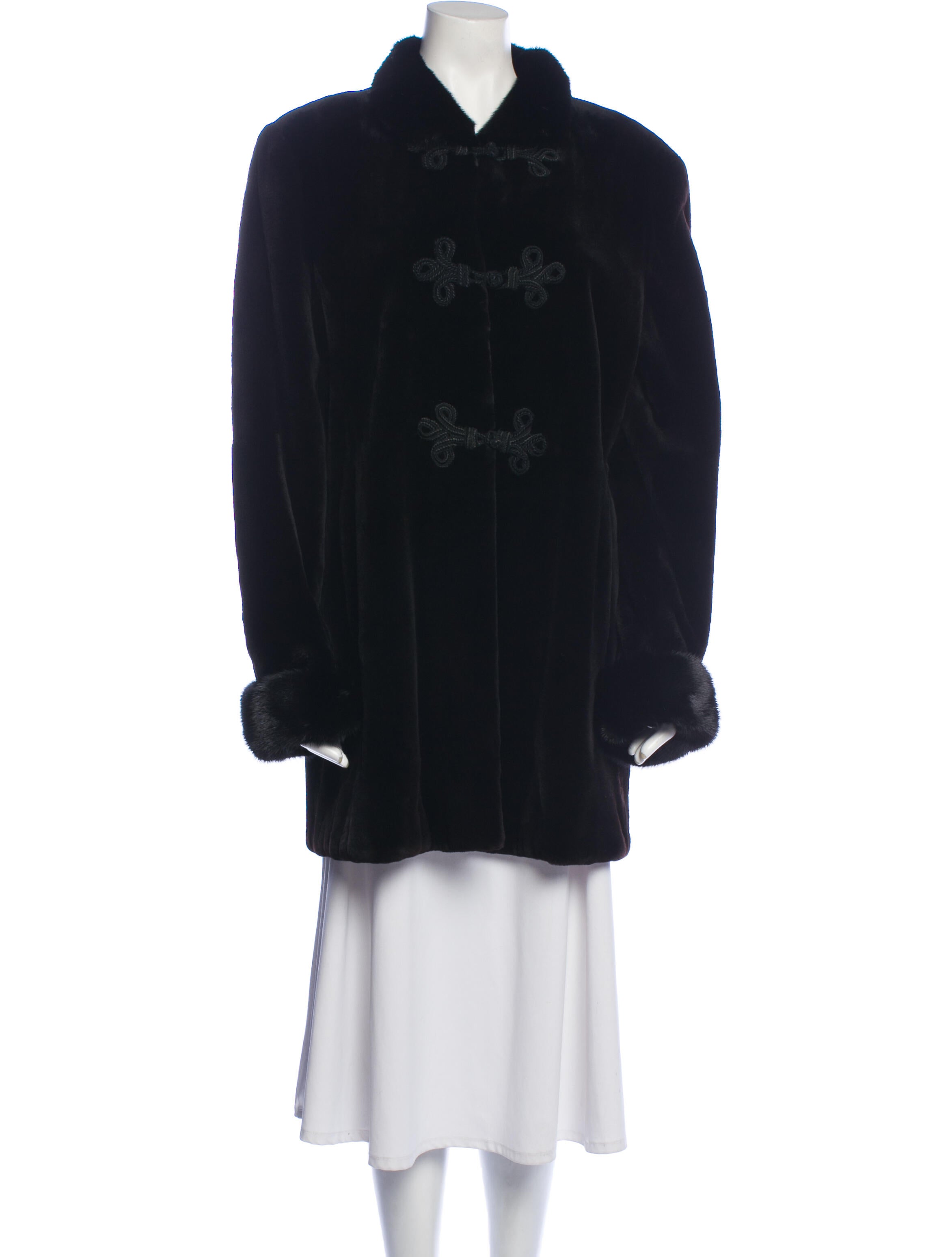 Rich furs Dittrich Mink Fur Coat - Black Coats, Clothing - WRFDI20011 ...