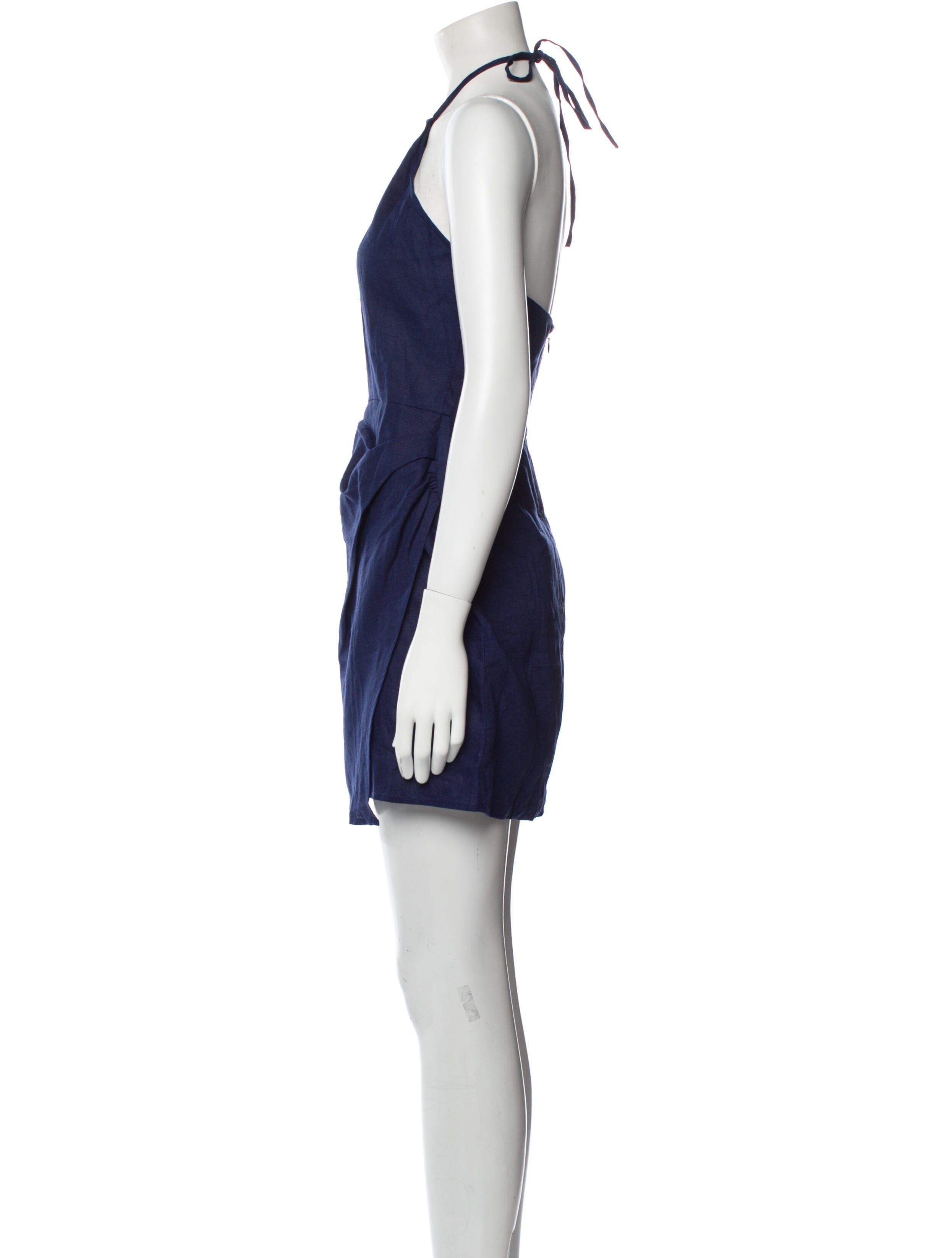 Reformation Halterneck Mini Dress w/ Tags - Blue Dresses, Clothing ...
