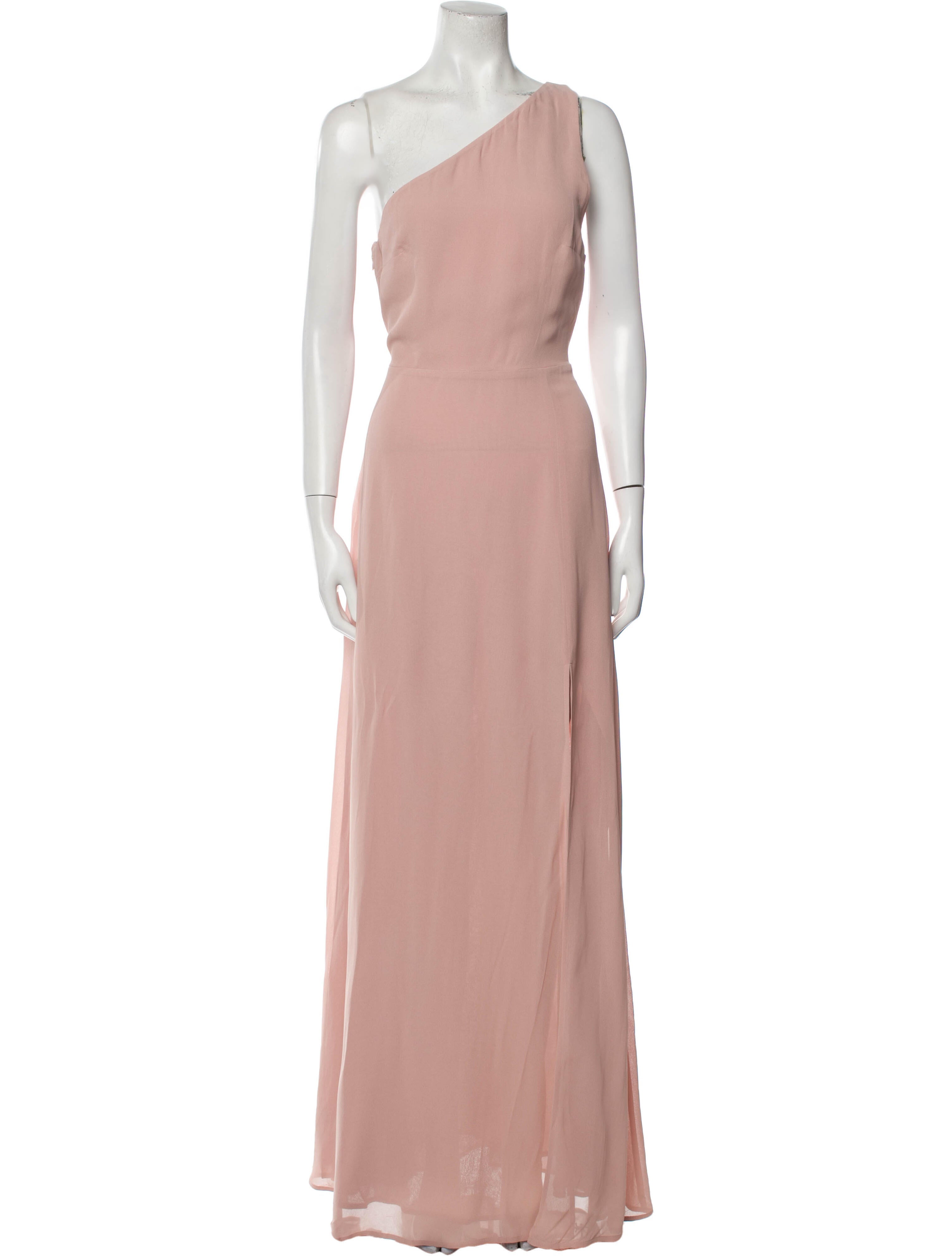 Reformation One-Shoulder Long Dress w/ Tags - Pink Dresses, Clothing ...