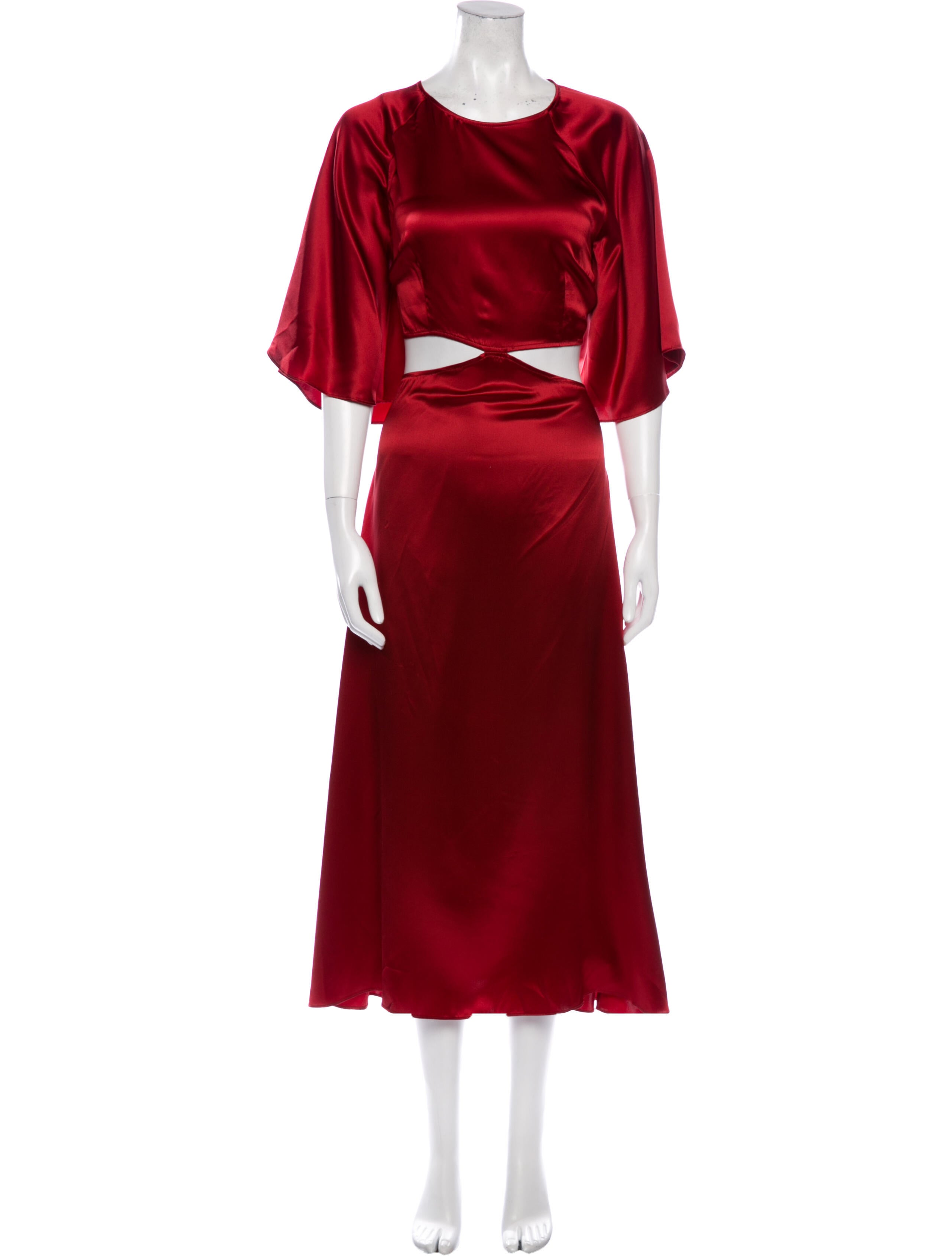 Reformation Silk Long Dress w/ Tags - Red Dresses, Clothing ...