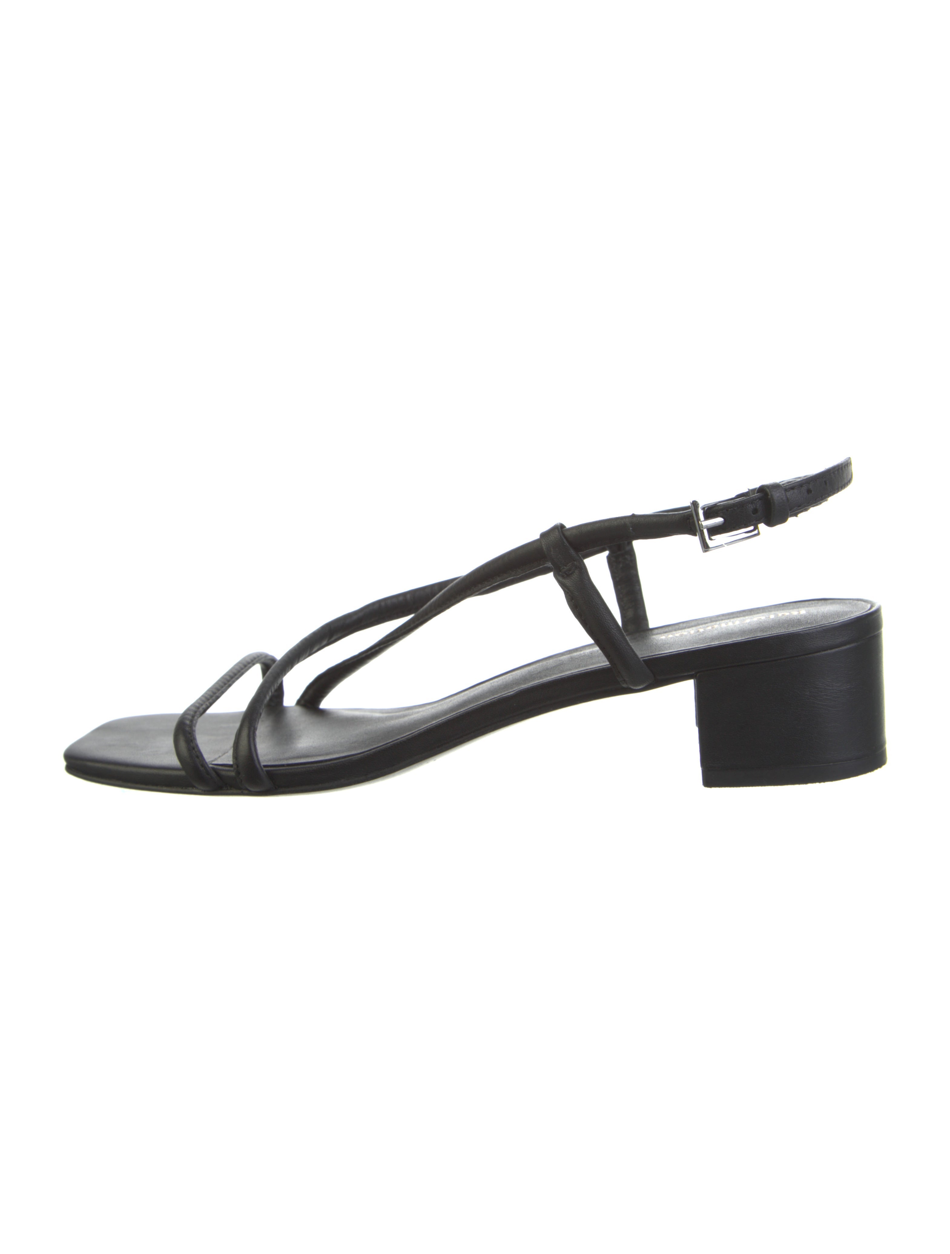 Reformation Leather Slingback Sandals - Black Sandals, Shoes ...