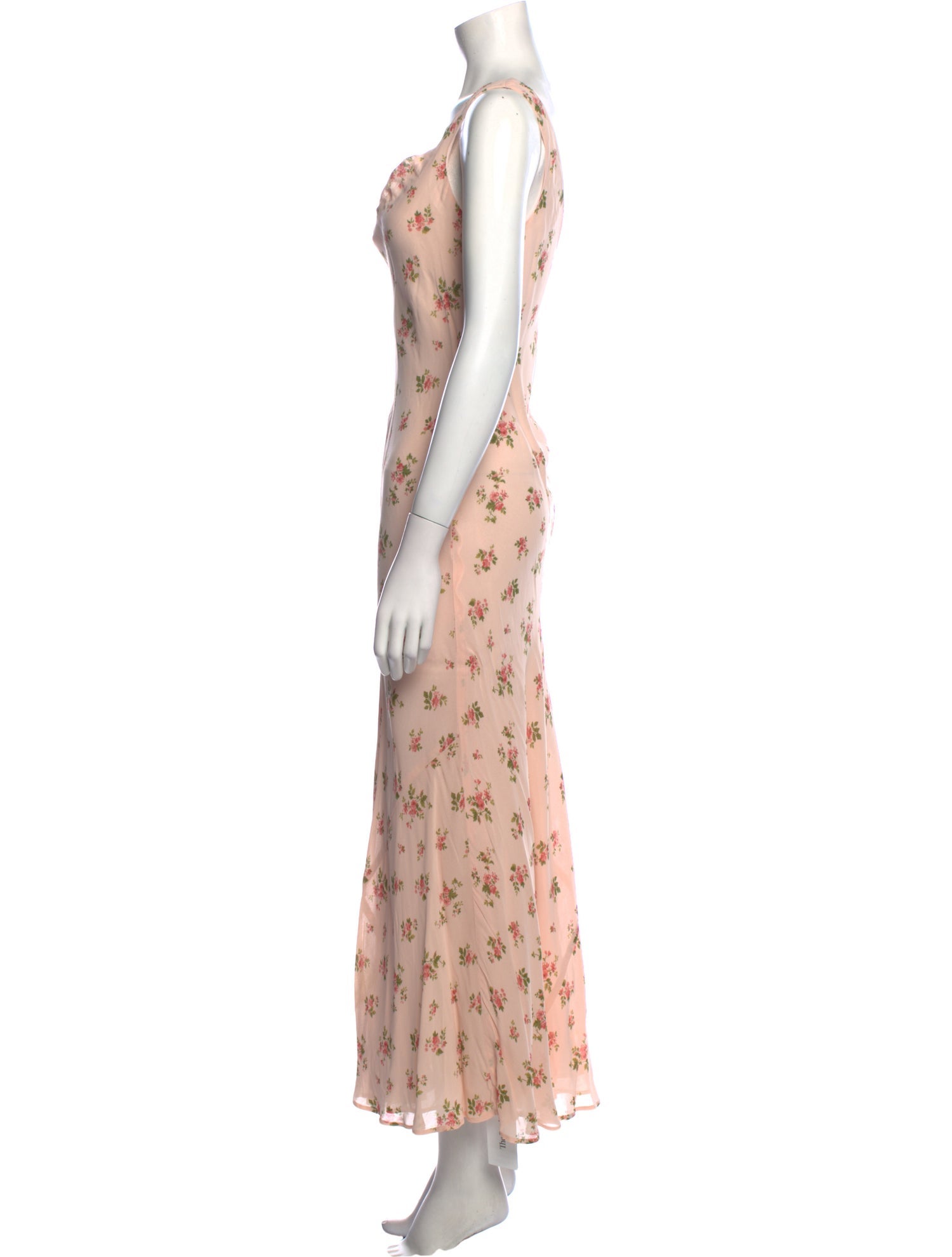 Reformation Floral Print Long Dress - Pink Dresses, Clothing ...