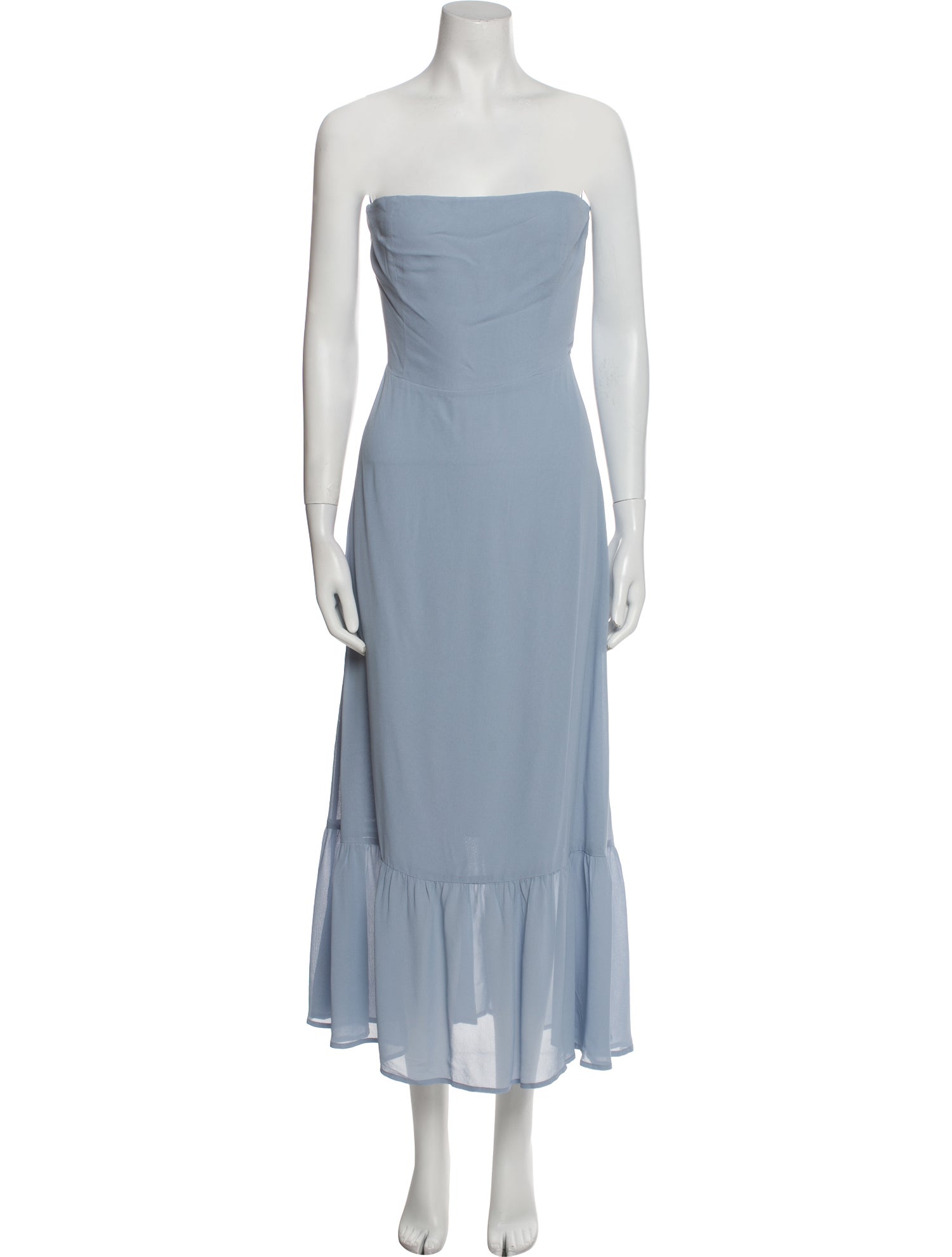 Reformation Strapless Midi Length Dress w/ Tags - Blue Dresses ...