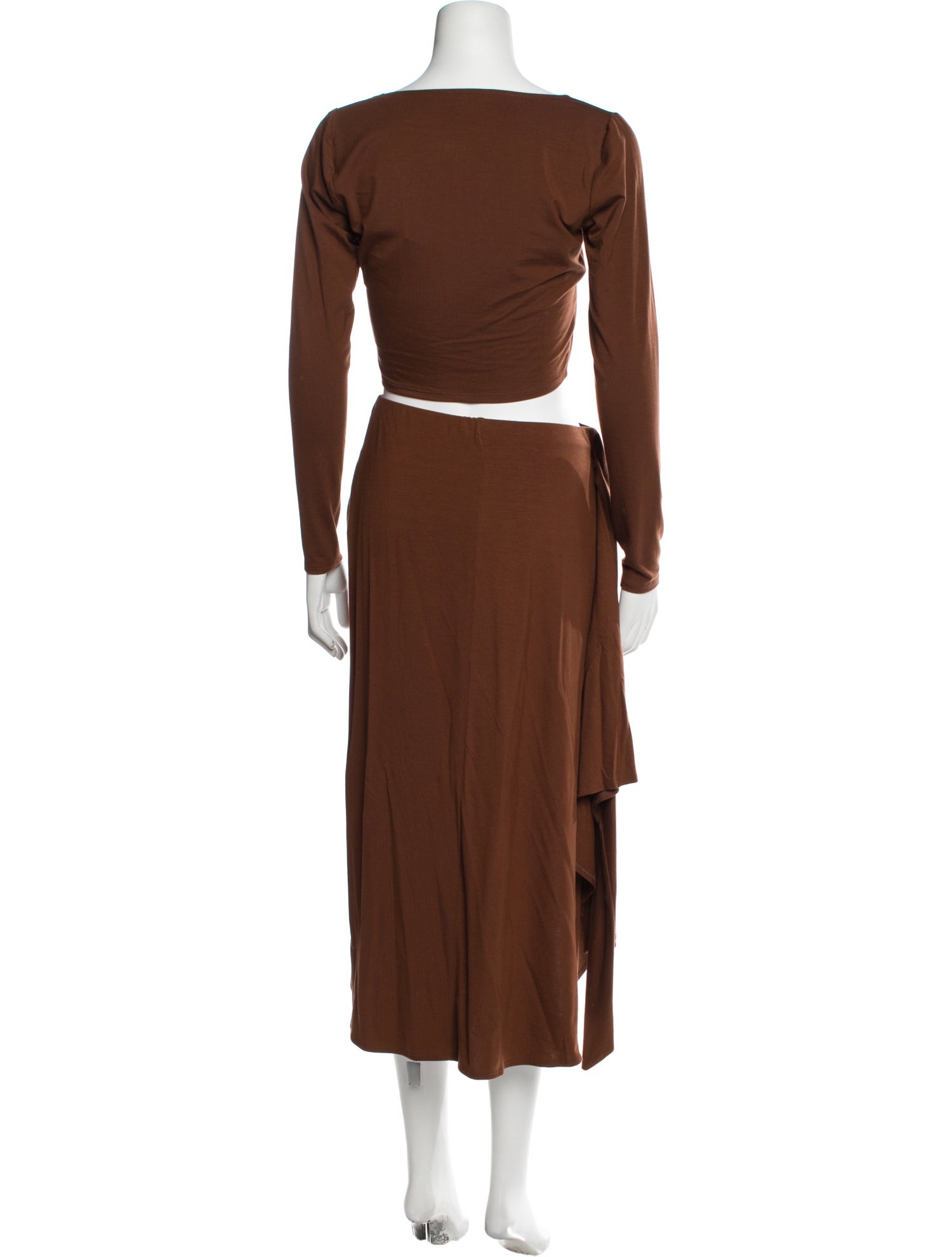 Reformation Ruffle Embellishment Skirt Set - Brown Suits and Sets ...