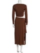 Reformation Ruffle Embellishment Skirt Set - Brown Suits and Sets ...