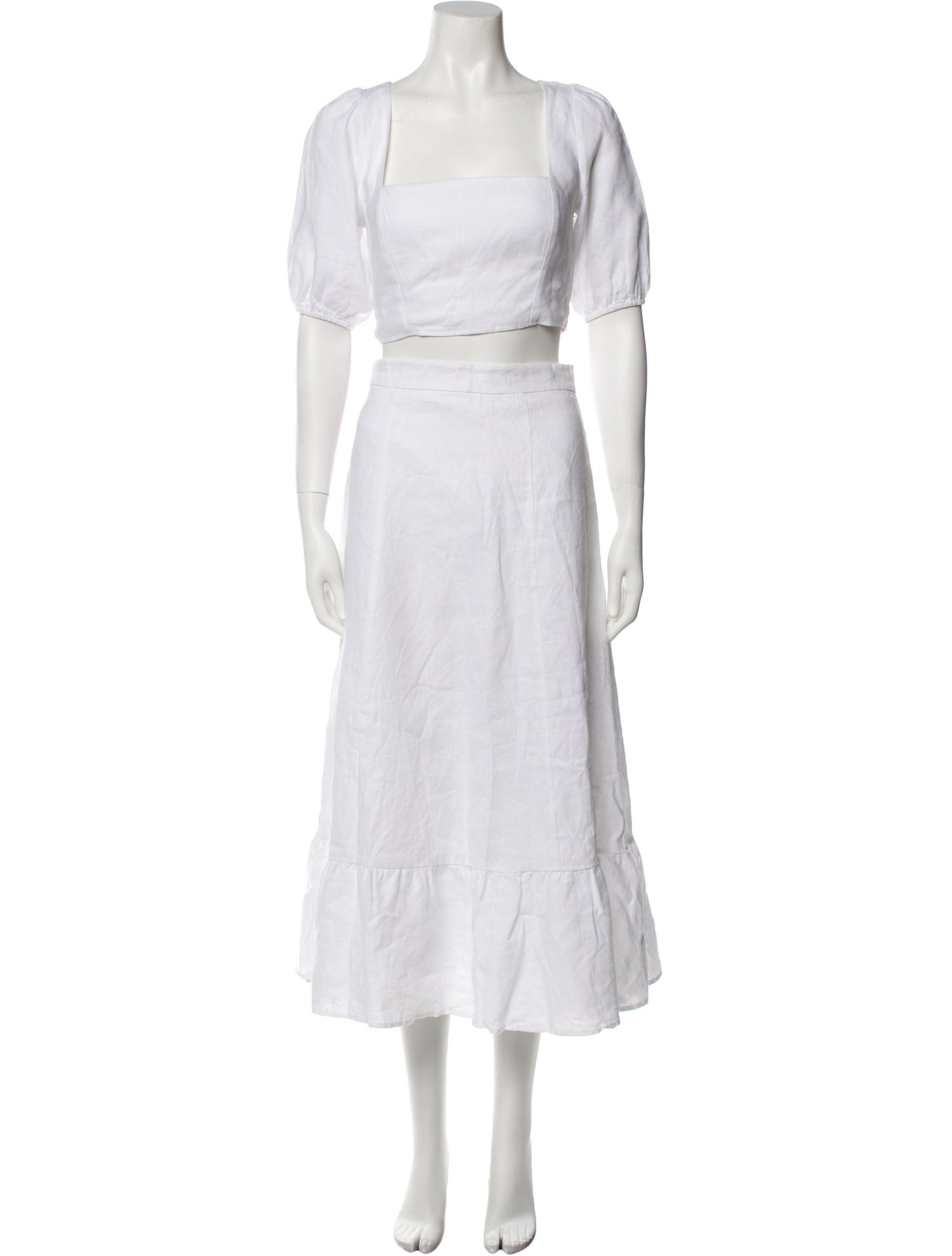 Reformation Linen Skirt Set - White Suits and Sets, Clothing ...