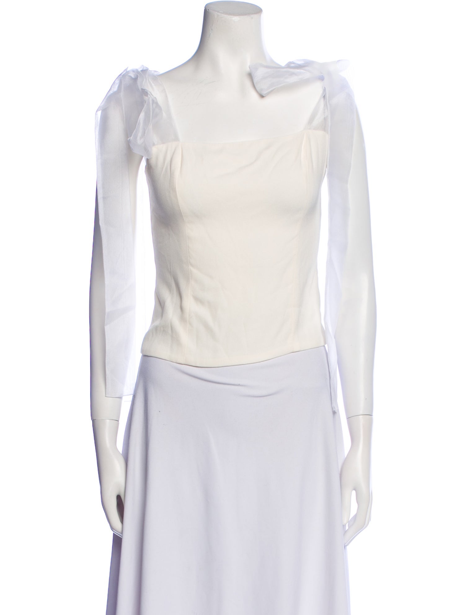 Reformation Square Neckline Sleeveless Crop Top w/ Tags - Neutrals Tops ...