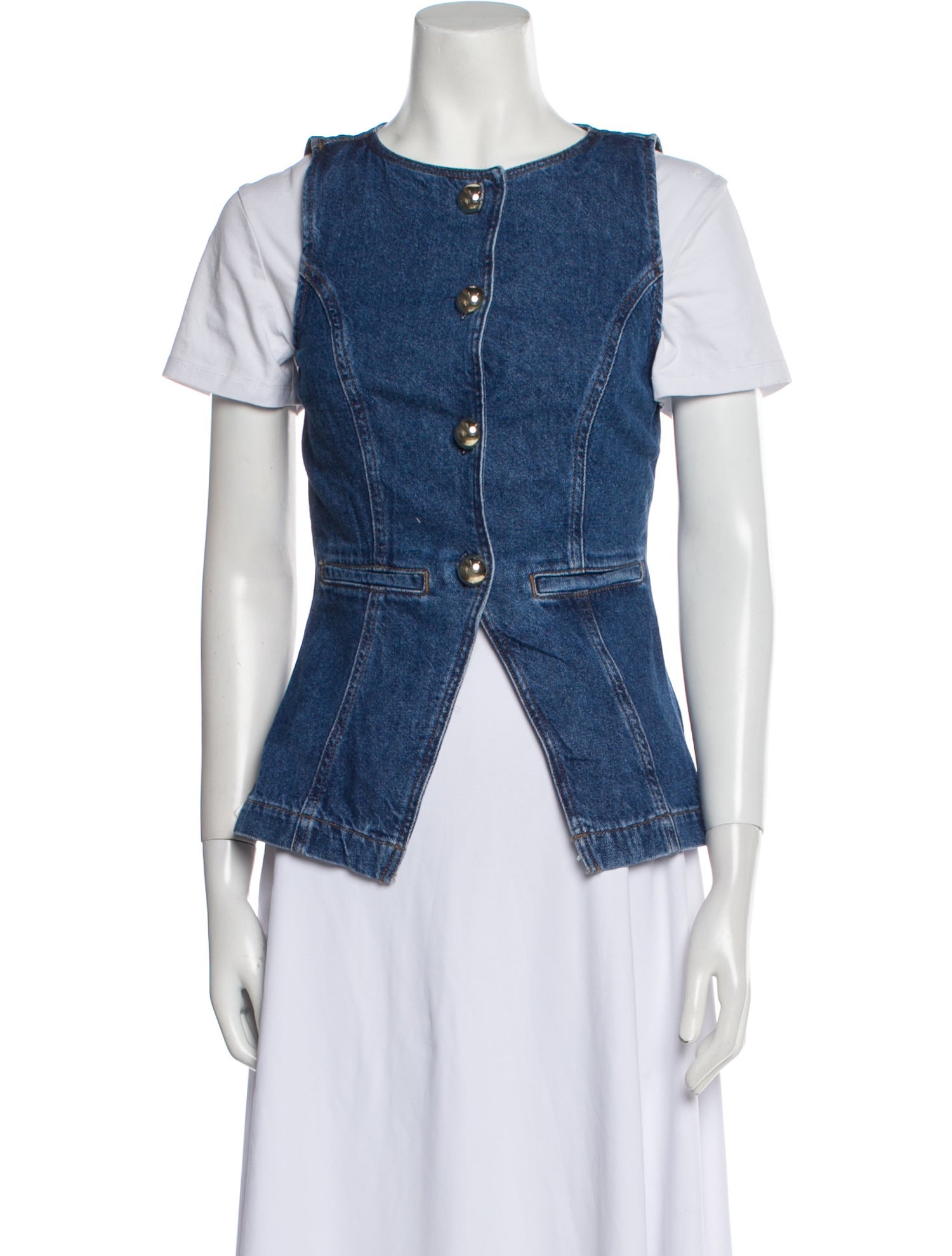 Reformation Vest w/ Tags - Blue Jackets, Clothing - WRFMN296524 | The ...