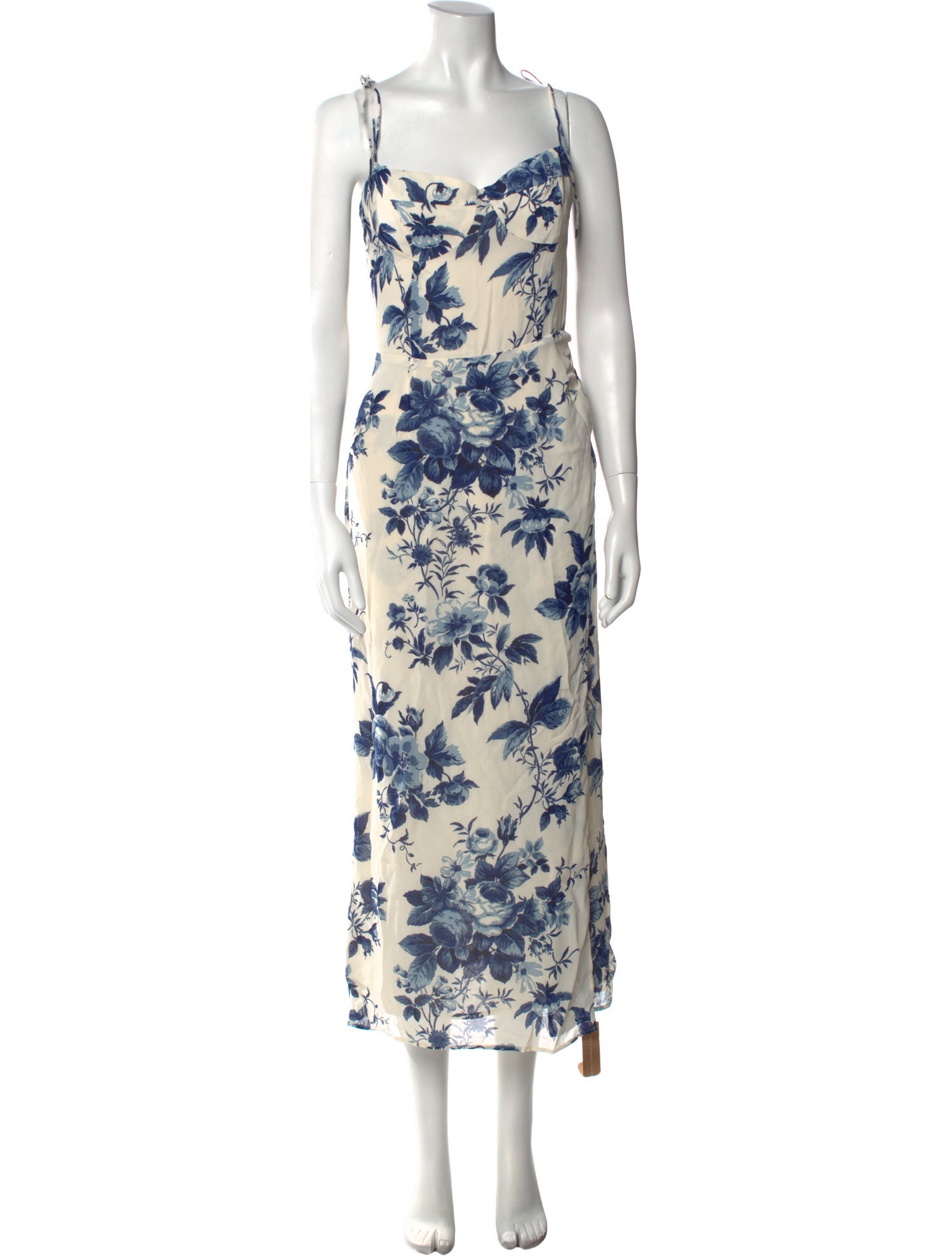 Reformation Floral Print Long Dress w/ Tags - White Dresses, Clothing ...