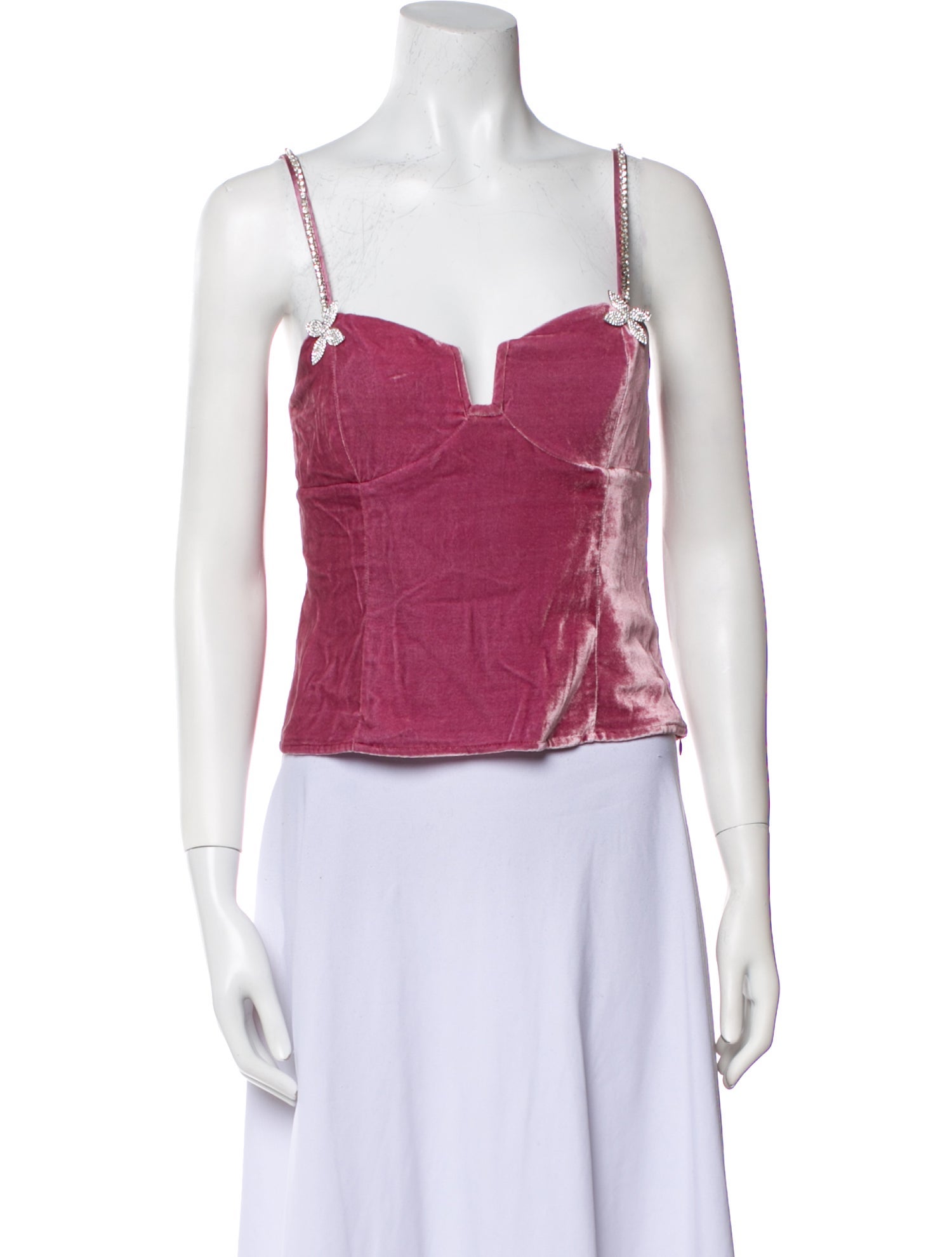 Reformation Square Neckline Sleeveless Crop Top w/ Tags - Red Tops ...