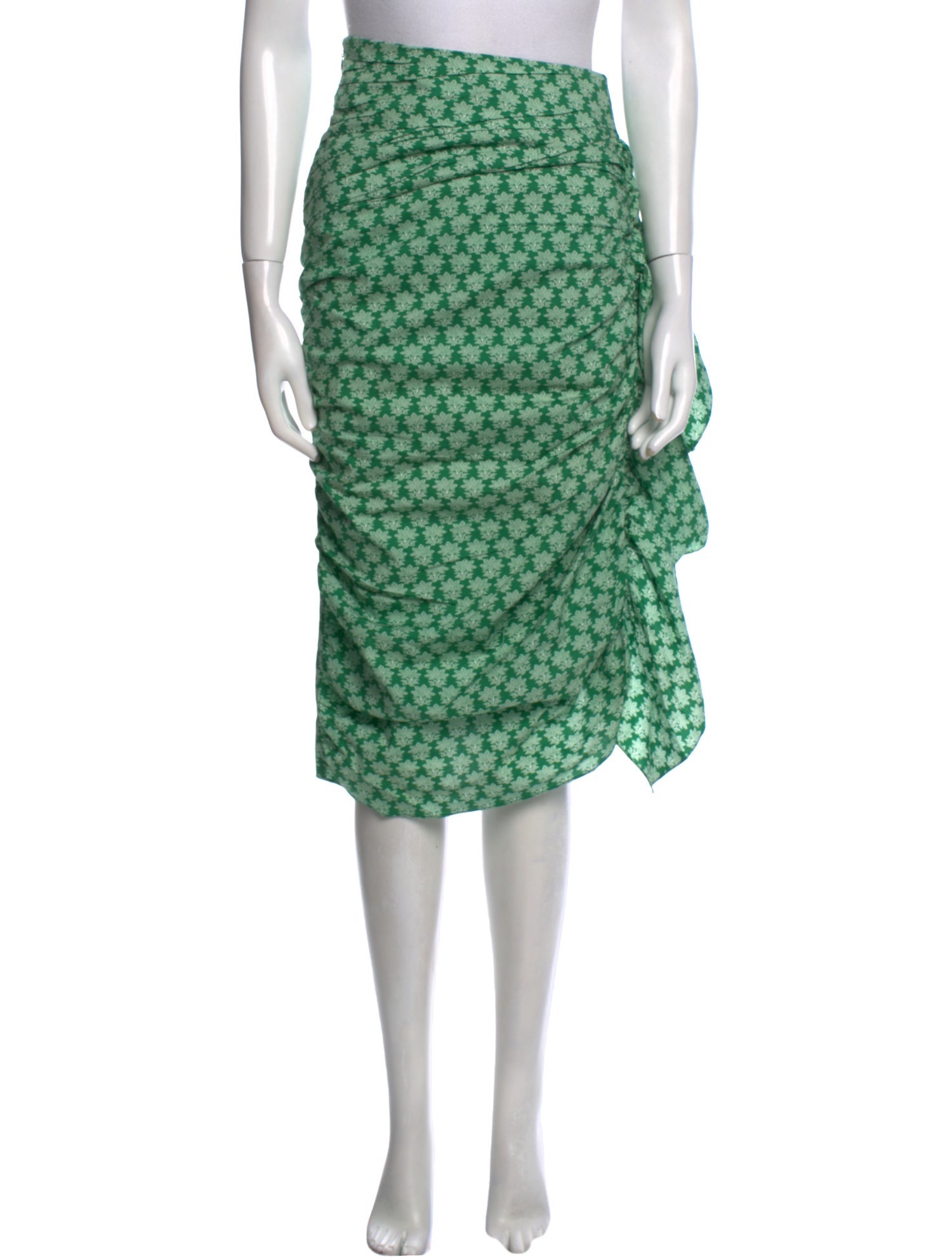 RHODE Floral Print Midi Length Skirt w/ Tags - Green Skirts, Clothing ...