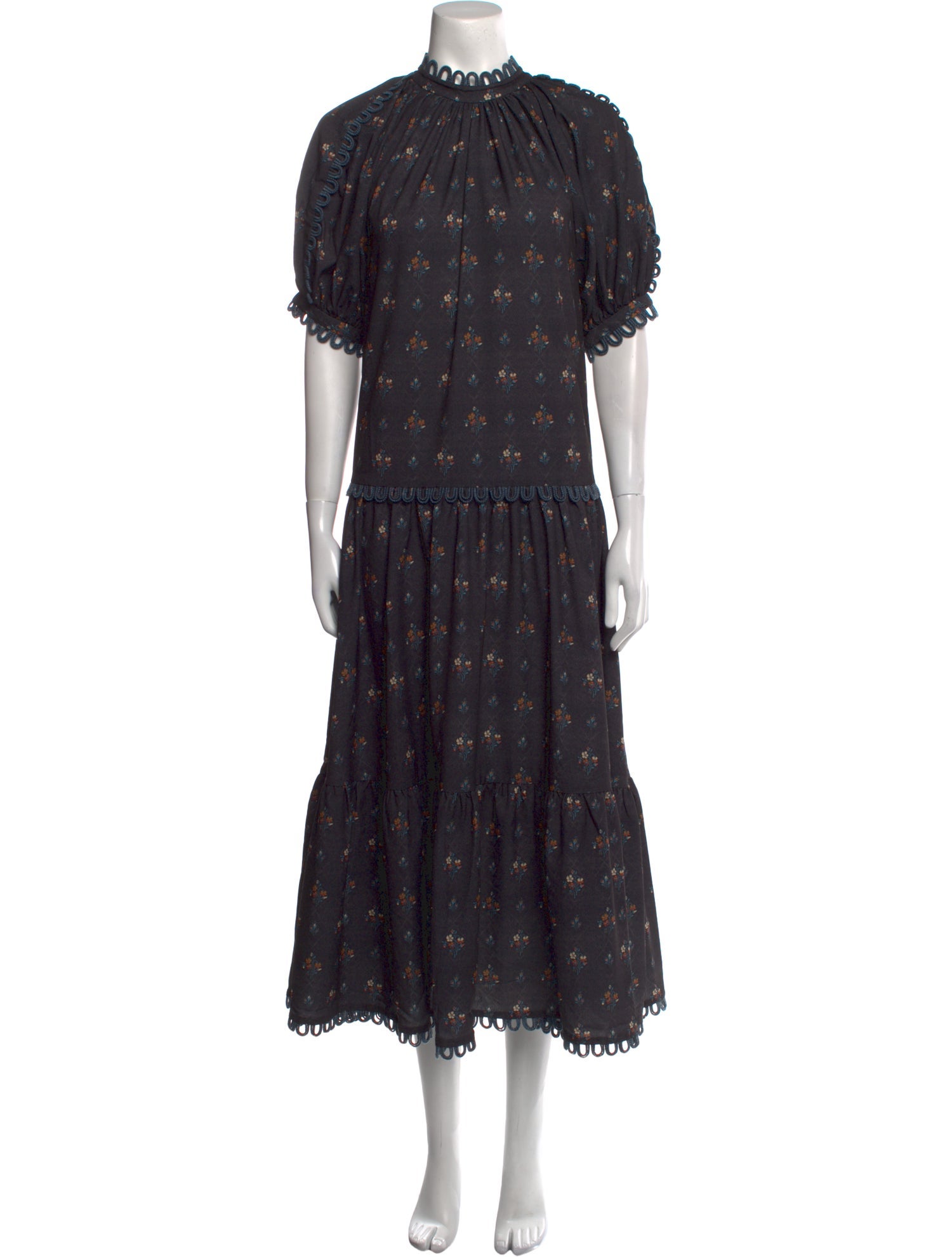 RHODE Floral Print Long Dress w/ Tags - Black Dresses, Clothing ...