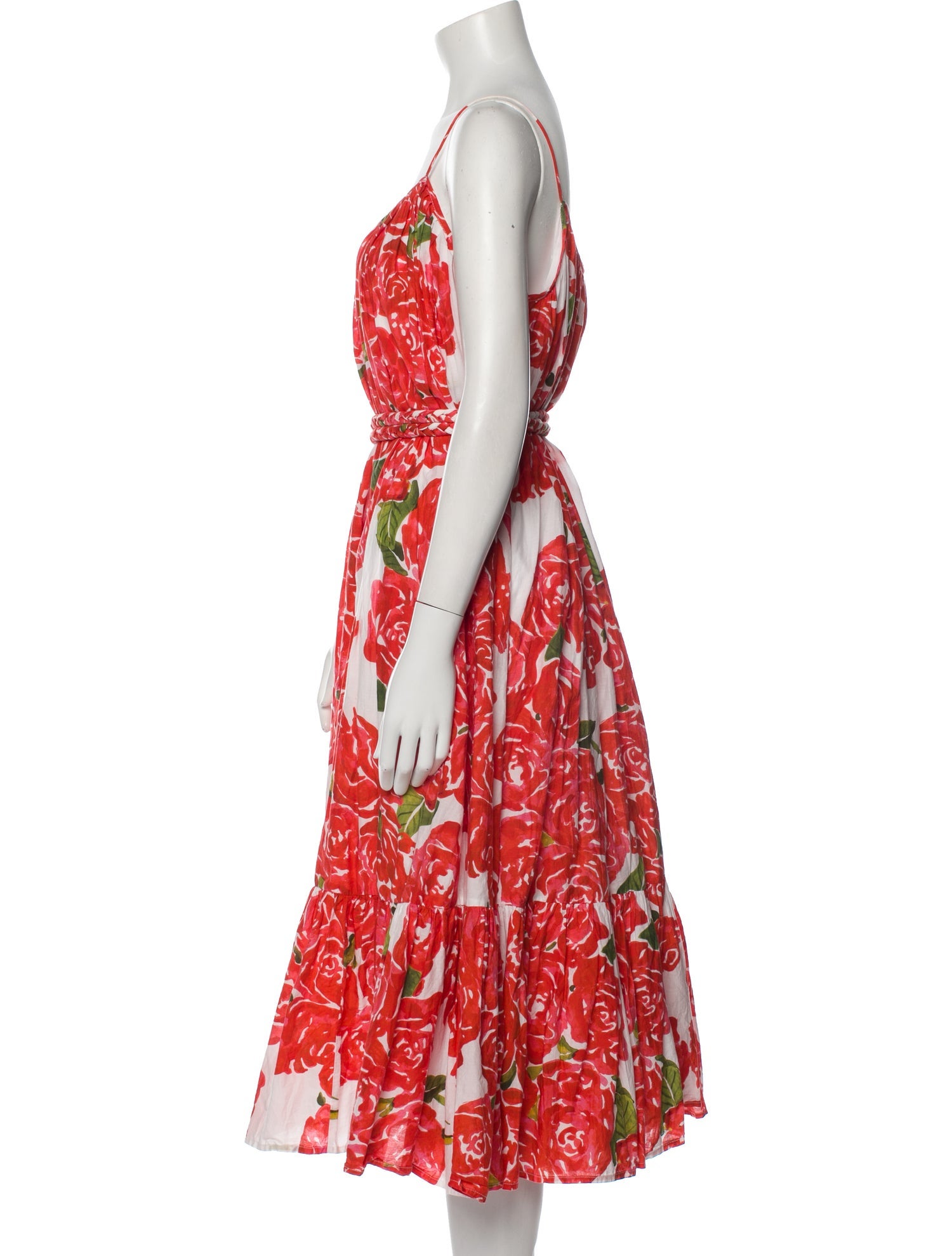 RHODE Floral Print Midi Length Dress - Dresses, Clothing - WRHOS32054 ...