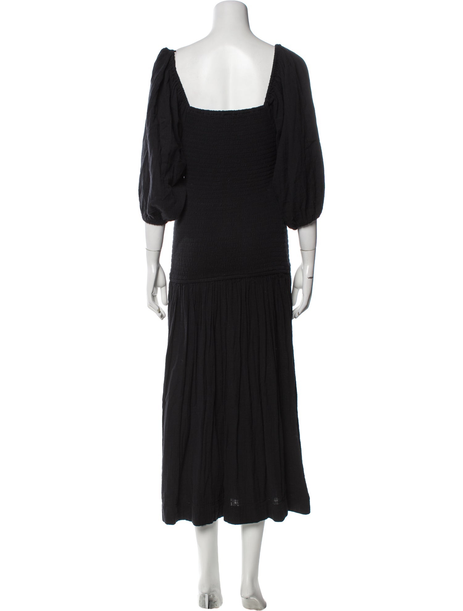 RHODE Square Neckline Long Dress - Black Dresses, Clothing - WRHOS33245 ...
