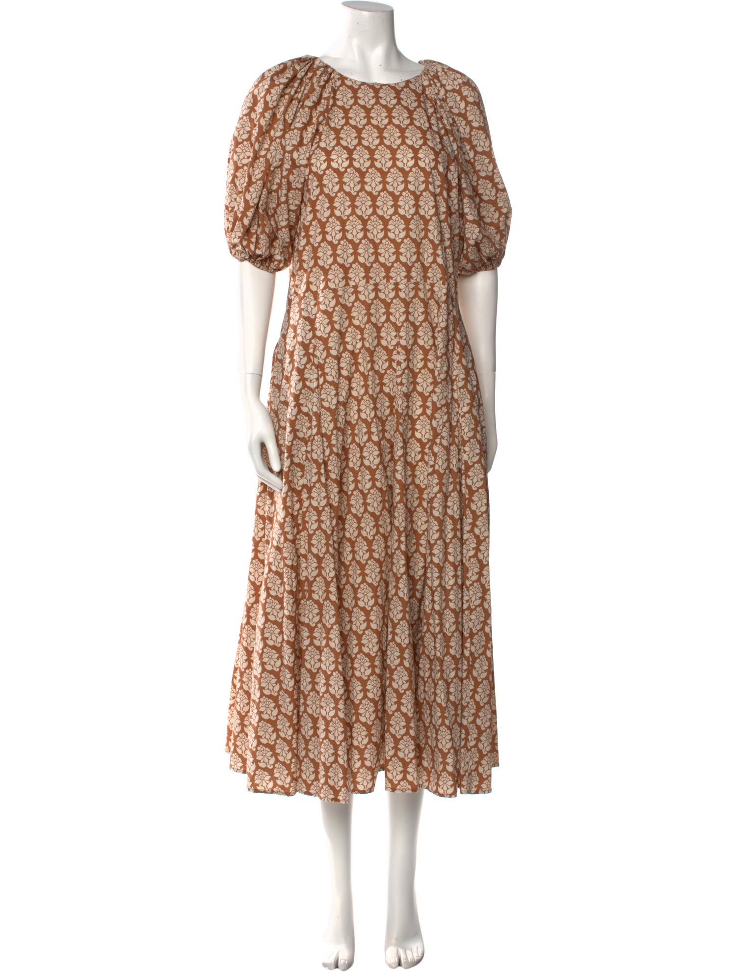 RHODE Floral Print Long Dress - Neutrals Dresses, Clothing - WRHOS37079 ...