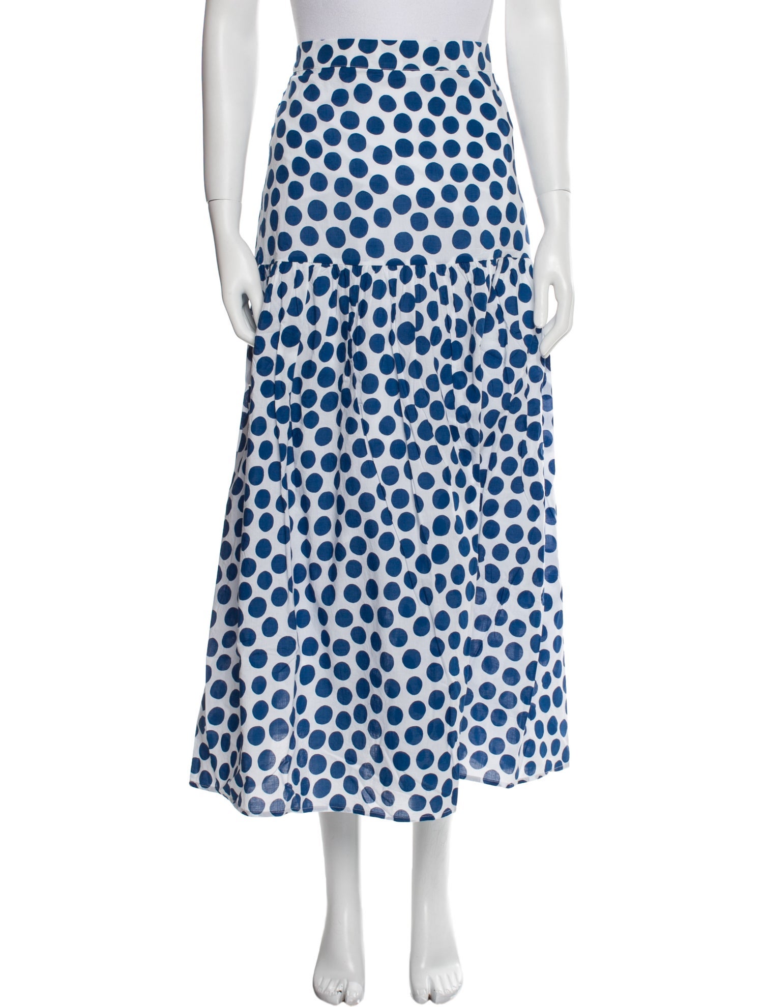 RHODE Polka Dot Print Midi Length Skirt w/ Tags - Blue Skirts, Clothing ...