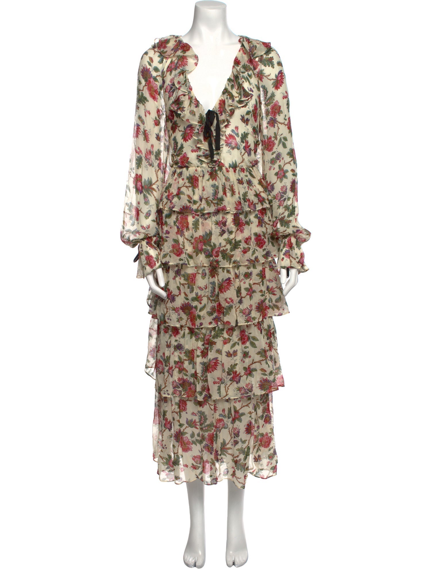 RHODE Floral Print Long Dress - Dresses, Clothing - WRHOS39232 | The ...