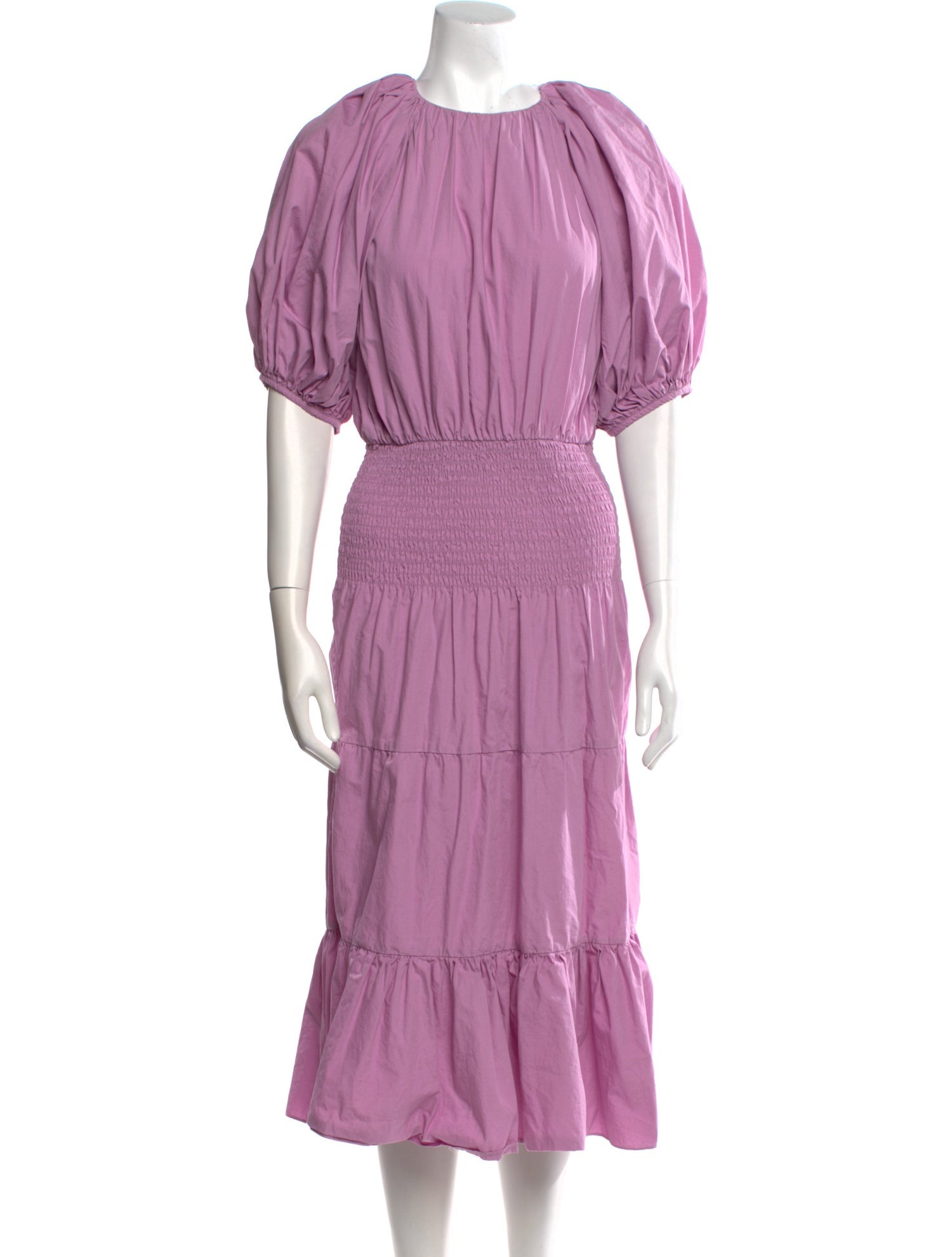 RHODE Crew Neck Midi Length Dress - Purple Dresses, Clothing ...