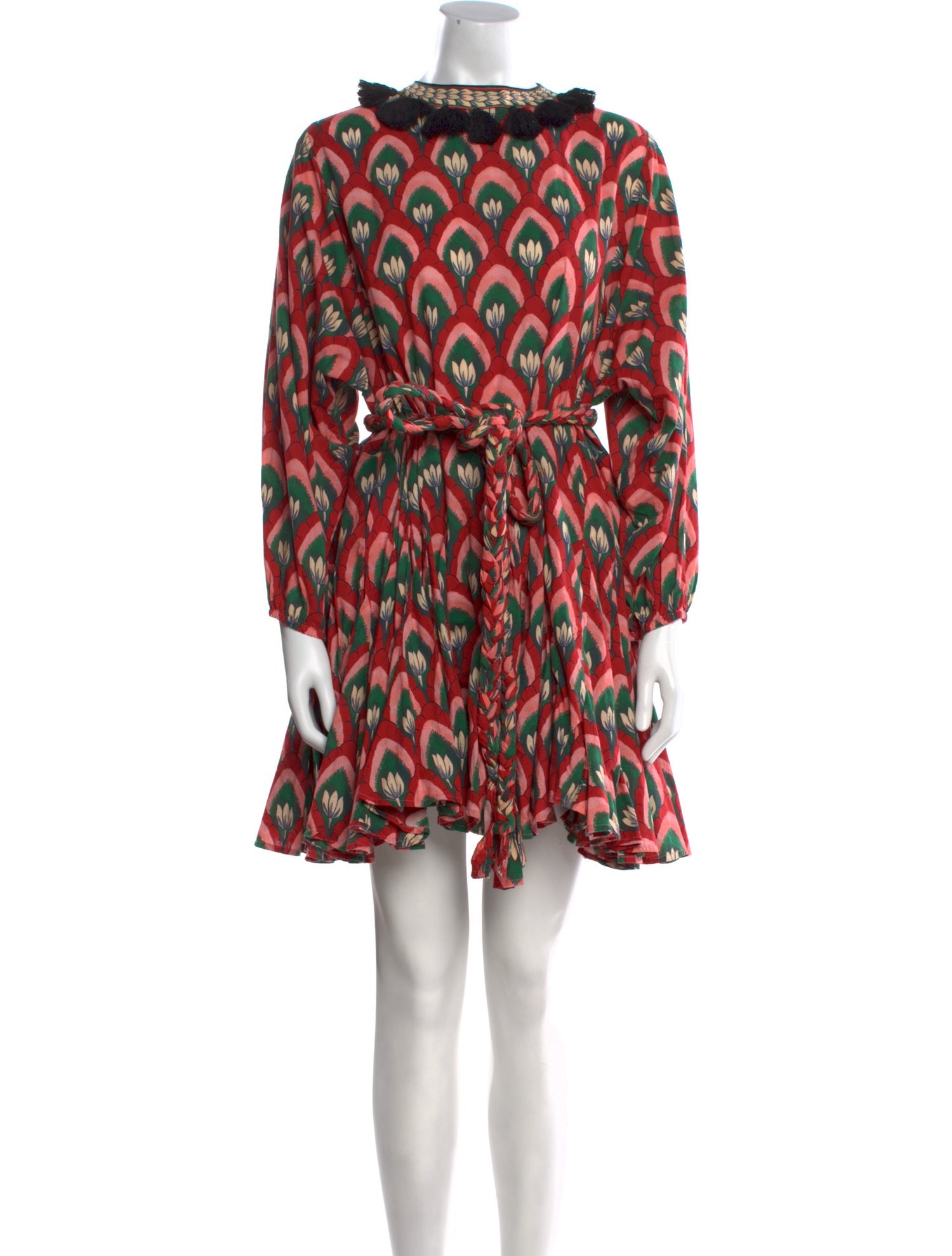 RHODE Printed Mini Dress - Red Dresses, Clothing - WRHOS40922 | The ...