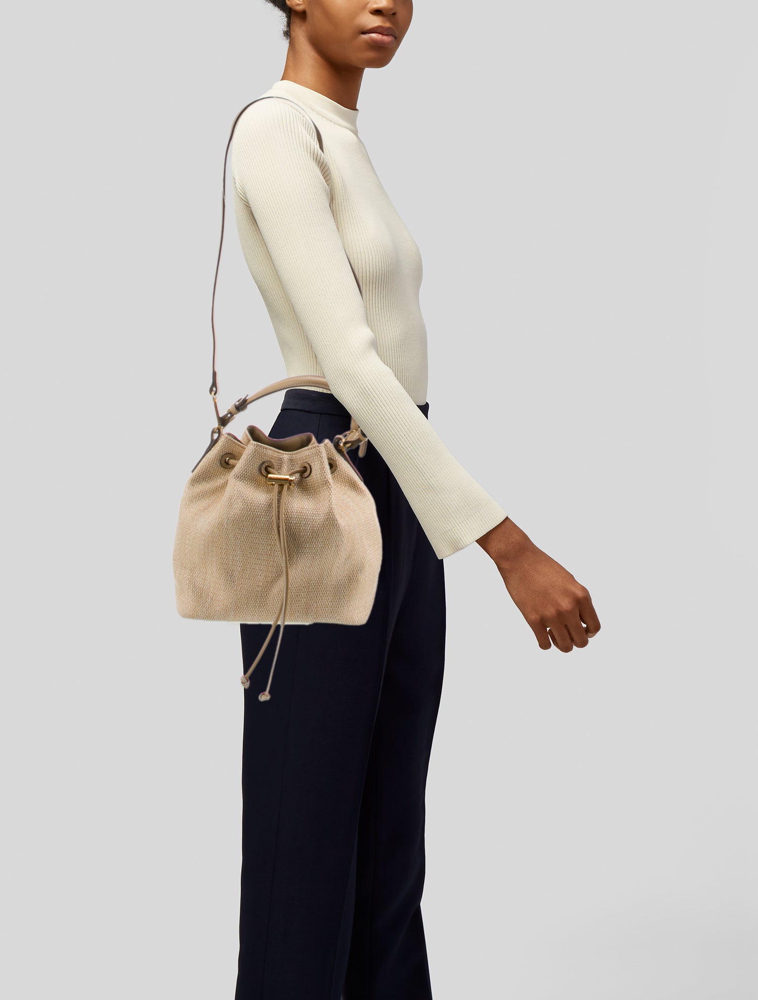 Reiss Raffia Top Handle Bag - Neutrals Handle Bags, Handbags - WRI25092 ...