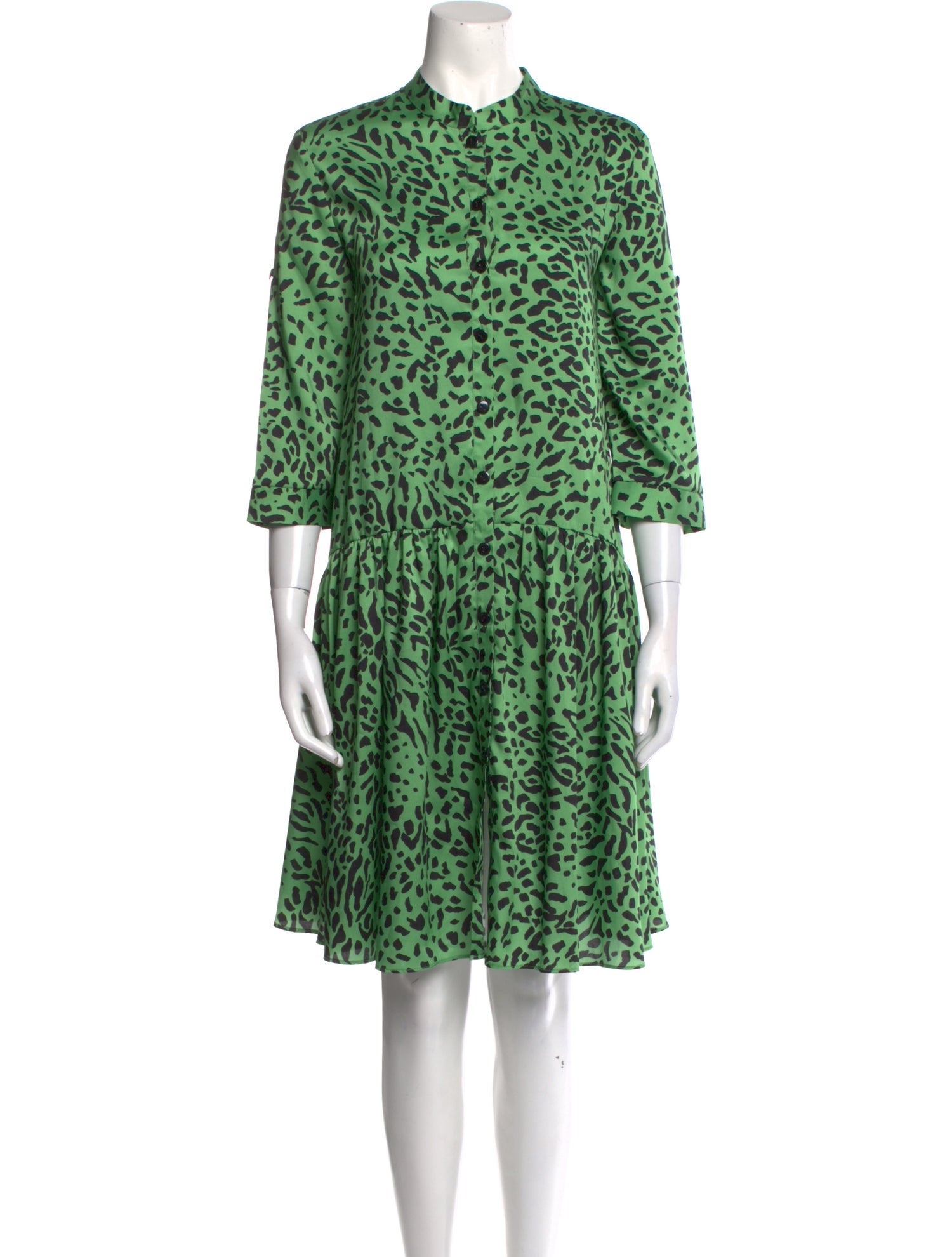 Teri Jon by Rickie Freeman Animal Print Knee-Length Dress - Green ...