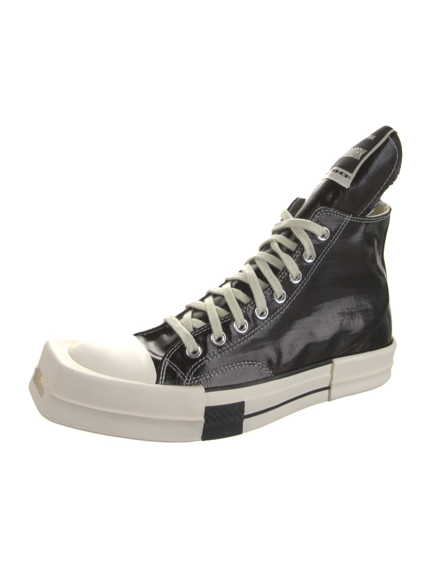 Rick Owens Drkshdw x Converse Patent Leather Sneakers - Black Sneakers ...