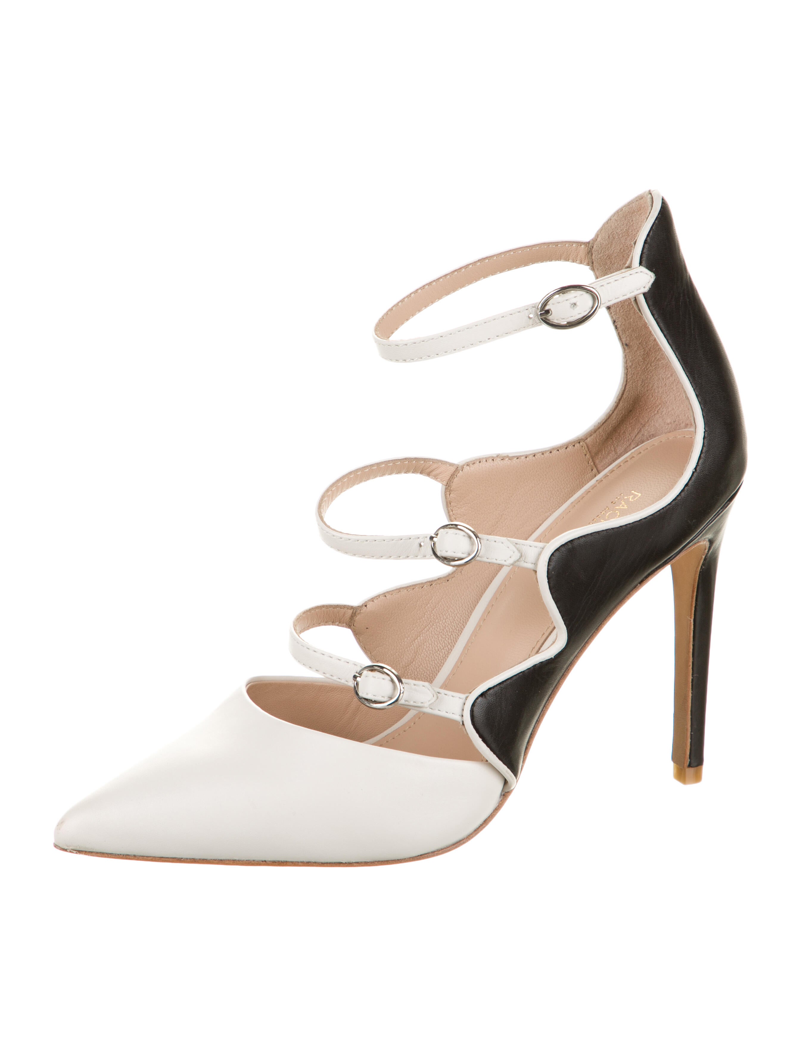 Rachel Zoe Leather Pointed-Toe Pumps - Black Pumps, Shoes - WRL44521 ...