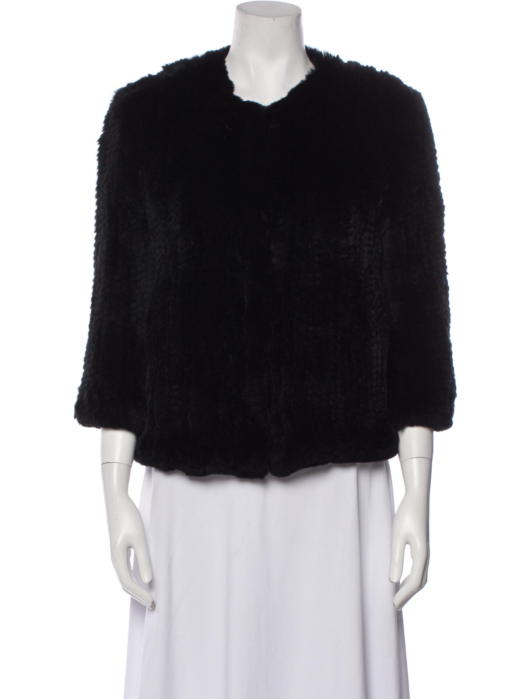 Rachel Zoe Fur Jacket - Black Jackets, Clothing - WRL70237 | The RealReal