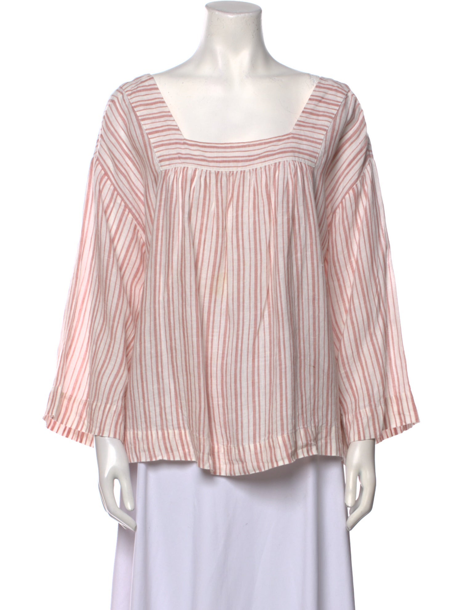 Rachel Zoe Linen Striped Blouse - Pink Tops, Clothing - WRL72825 | The ...