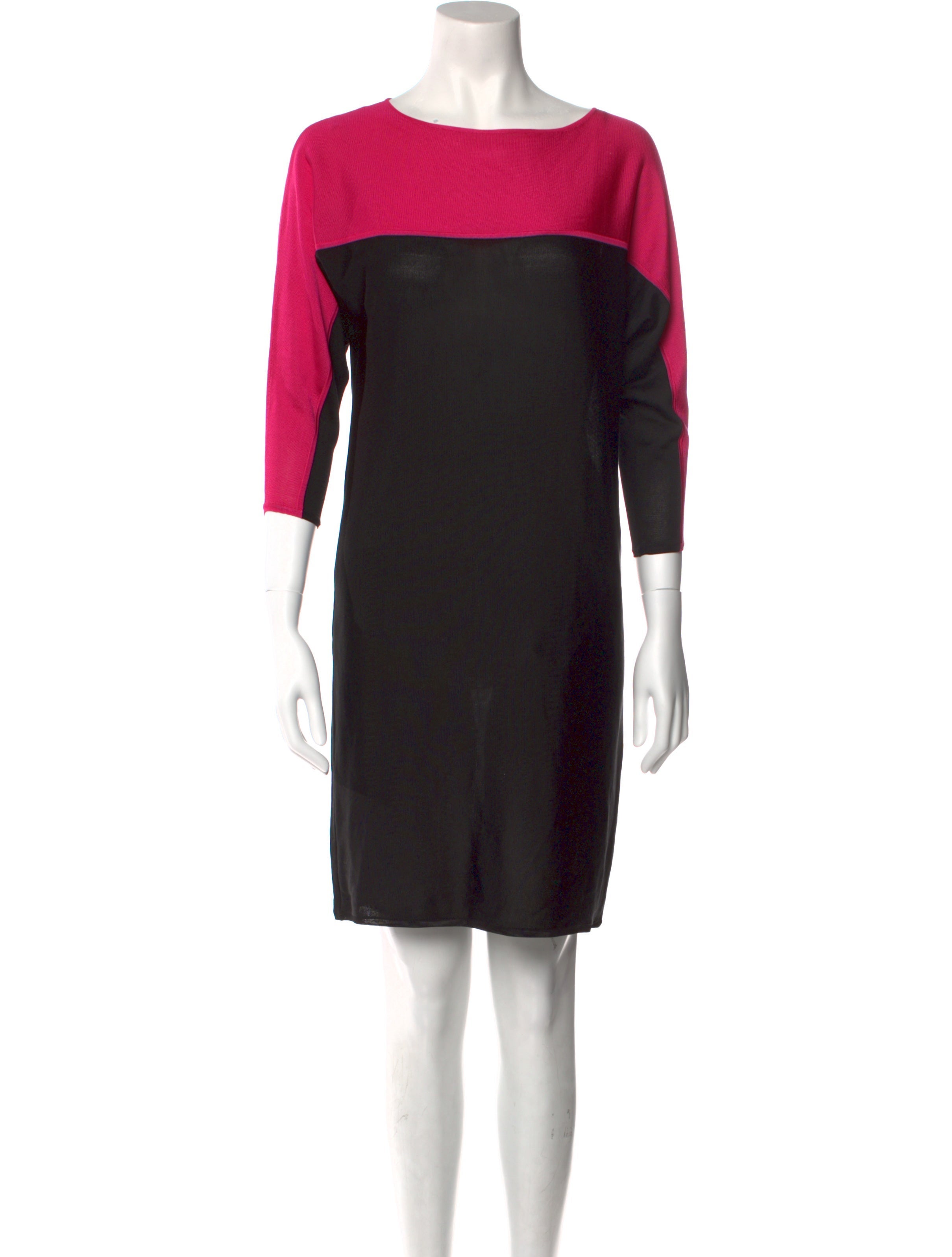 Ralph Lauren Black Label Colorblock Pattern Mini Dress - Pink Dresses ...