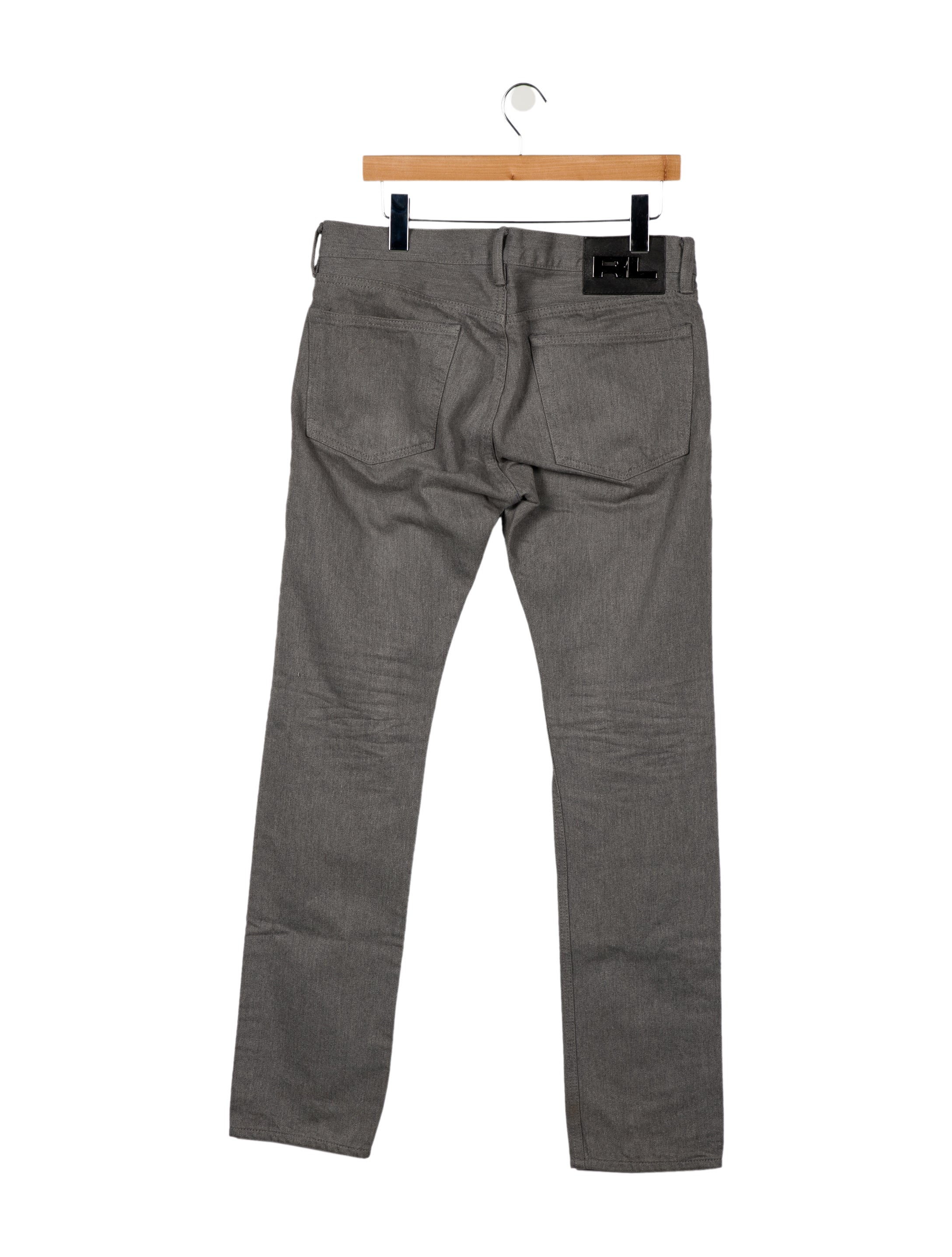 Ralph Lauren Black Label Slim Fit Jeans - Grey, 11.5" Rise Jeans ...