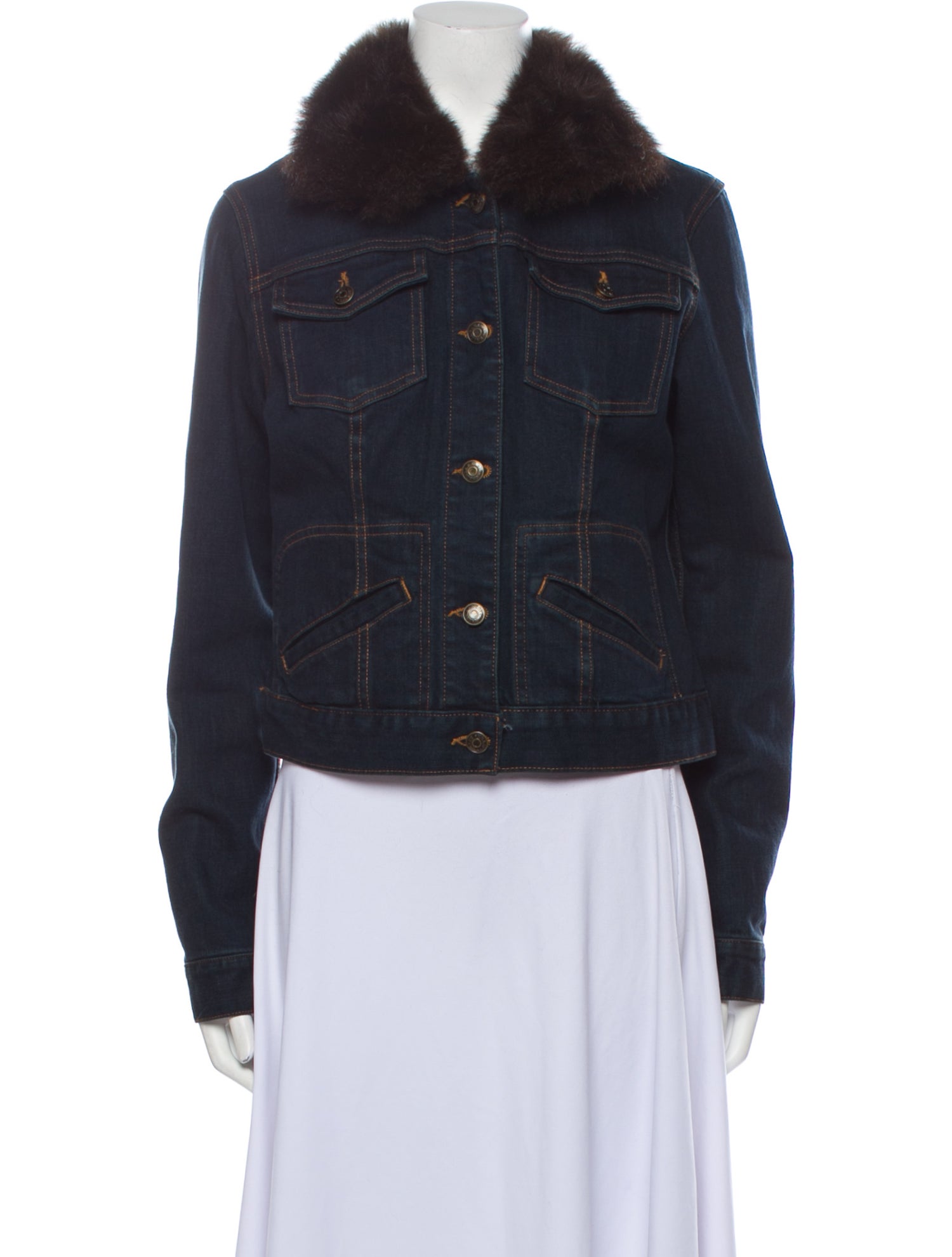 Ralph Lauren Black Label Fur Jacket - Blue Jackets, Clothing ...