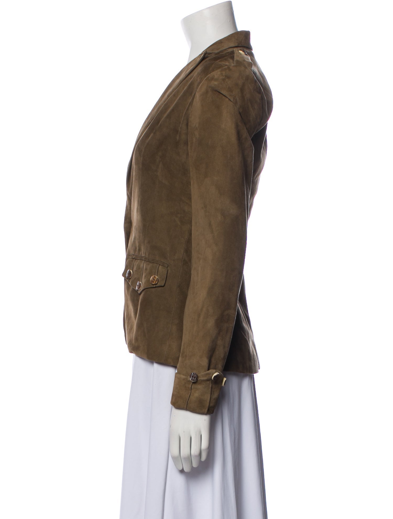 Ralph Lauren Black Label Goat Leather Blazer - Brown Jackets, Clothing ...